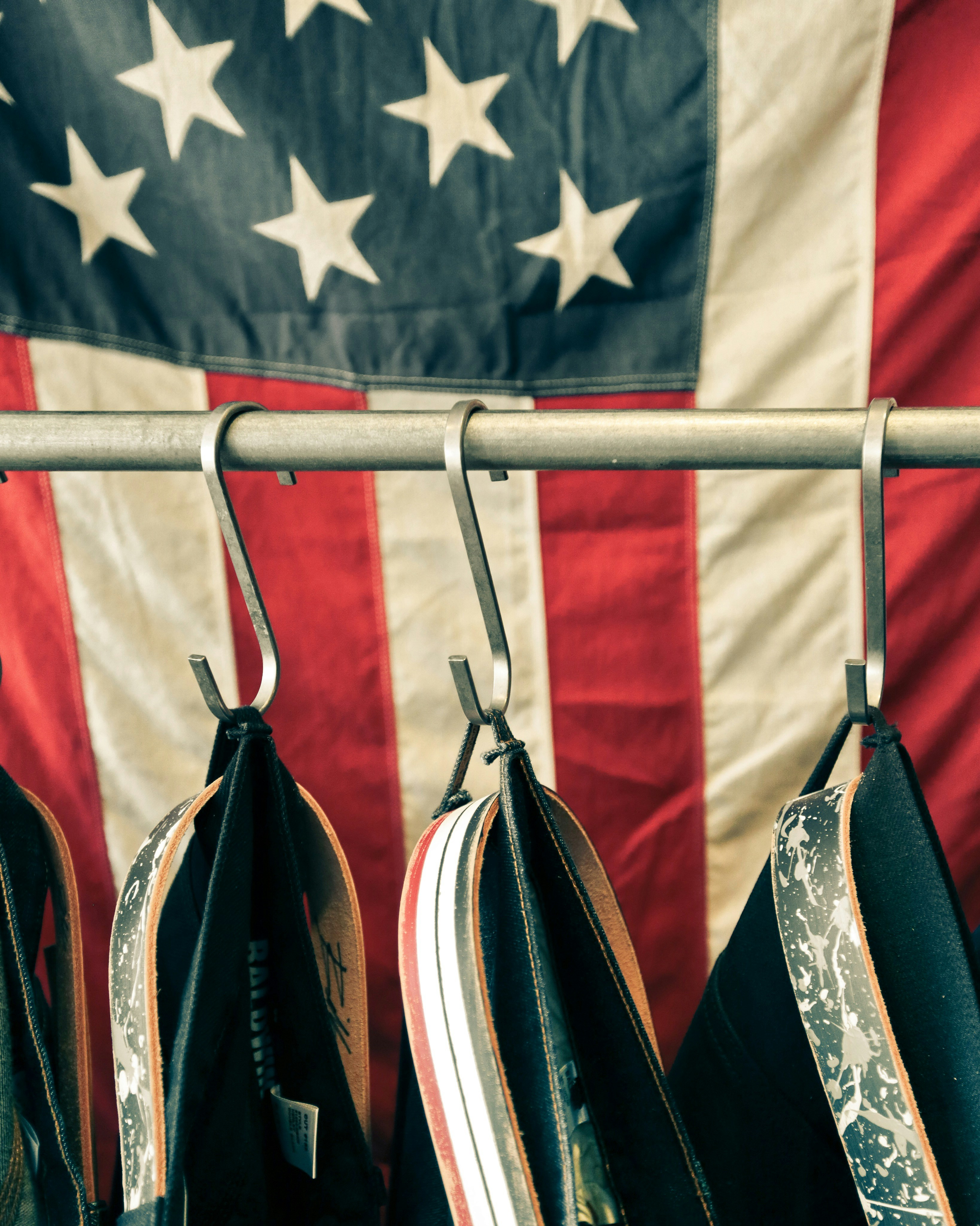 Hanging Flags: Boots and Banner in the American Spirit