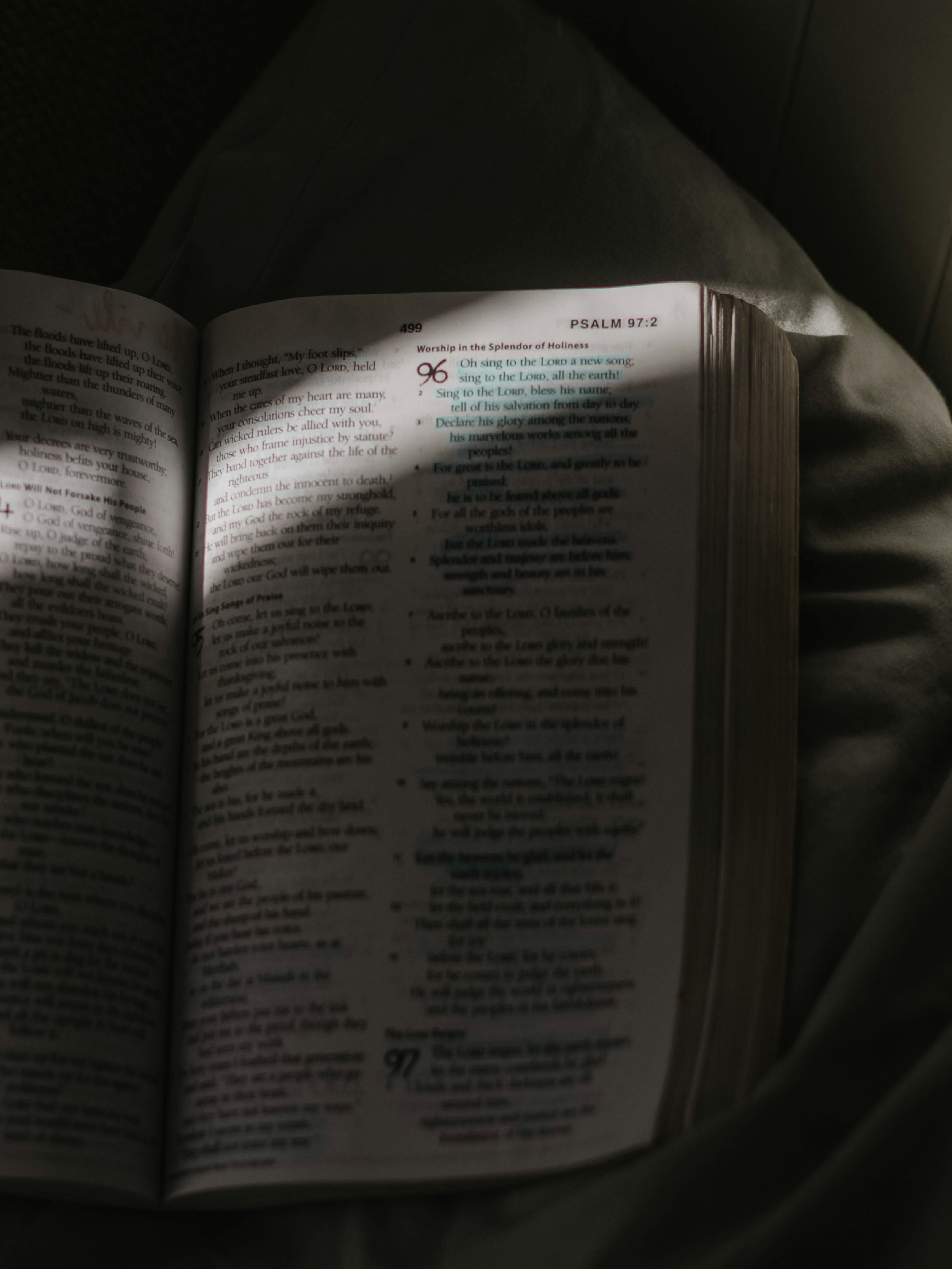 Opened Bible with Psalm verse photo – Free Book Image on Unsplash