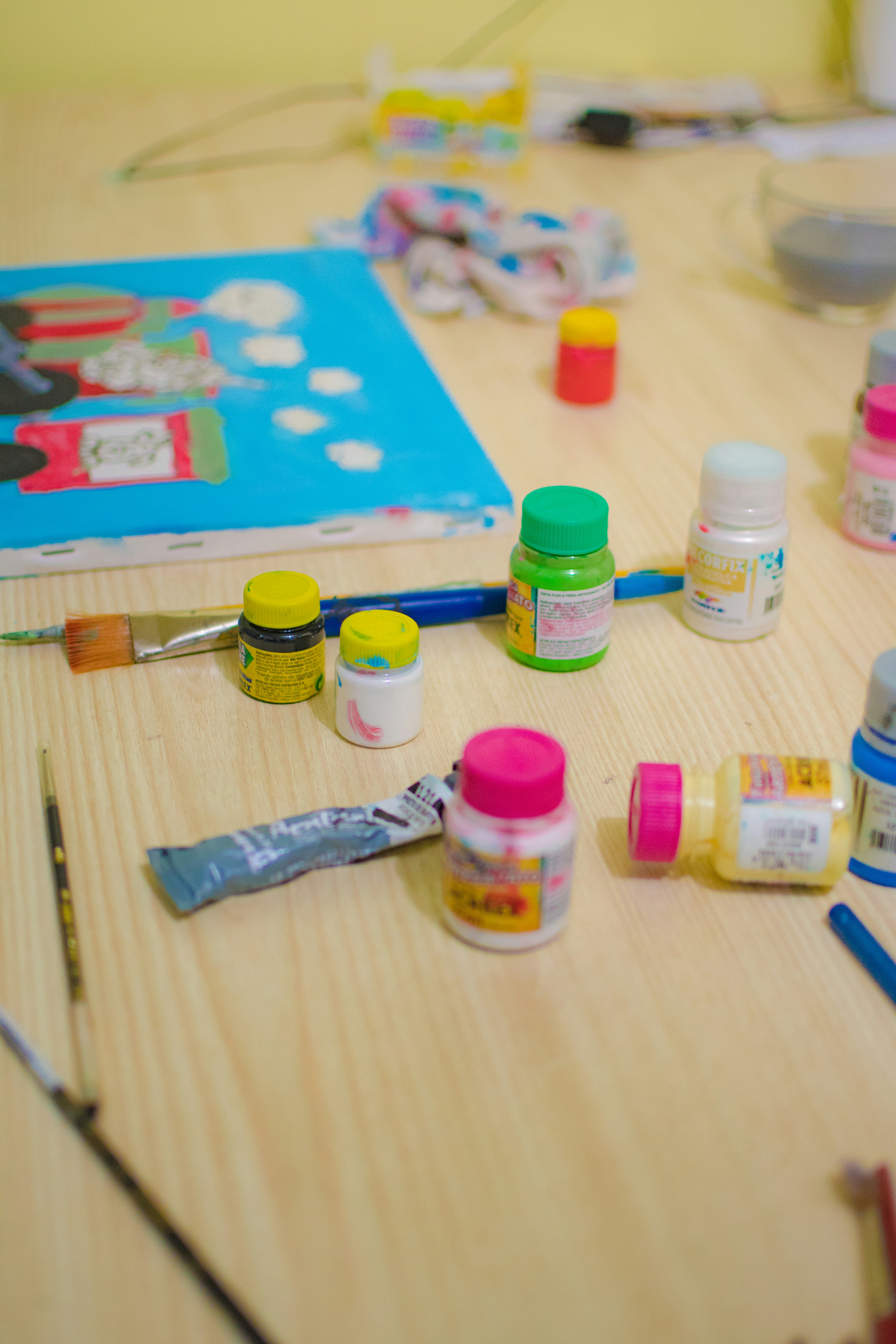 Assorted color paint containers photo – Free Paint container Image on ...