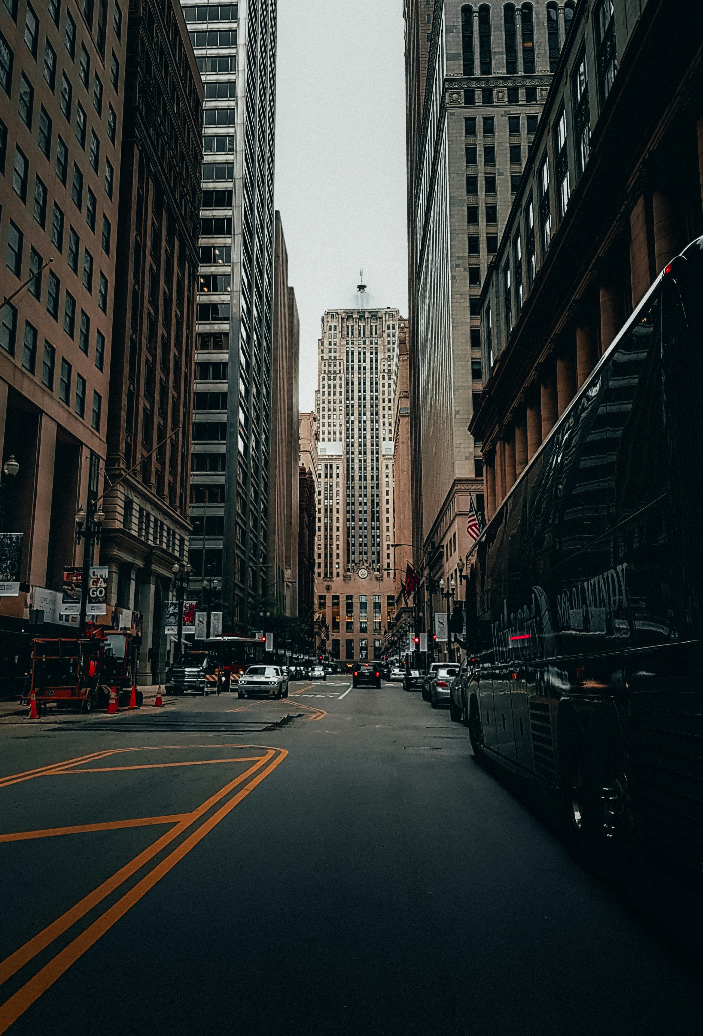 City Street Background Daytime