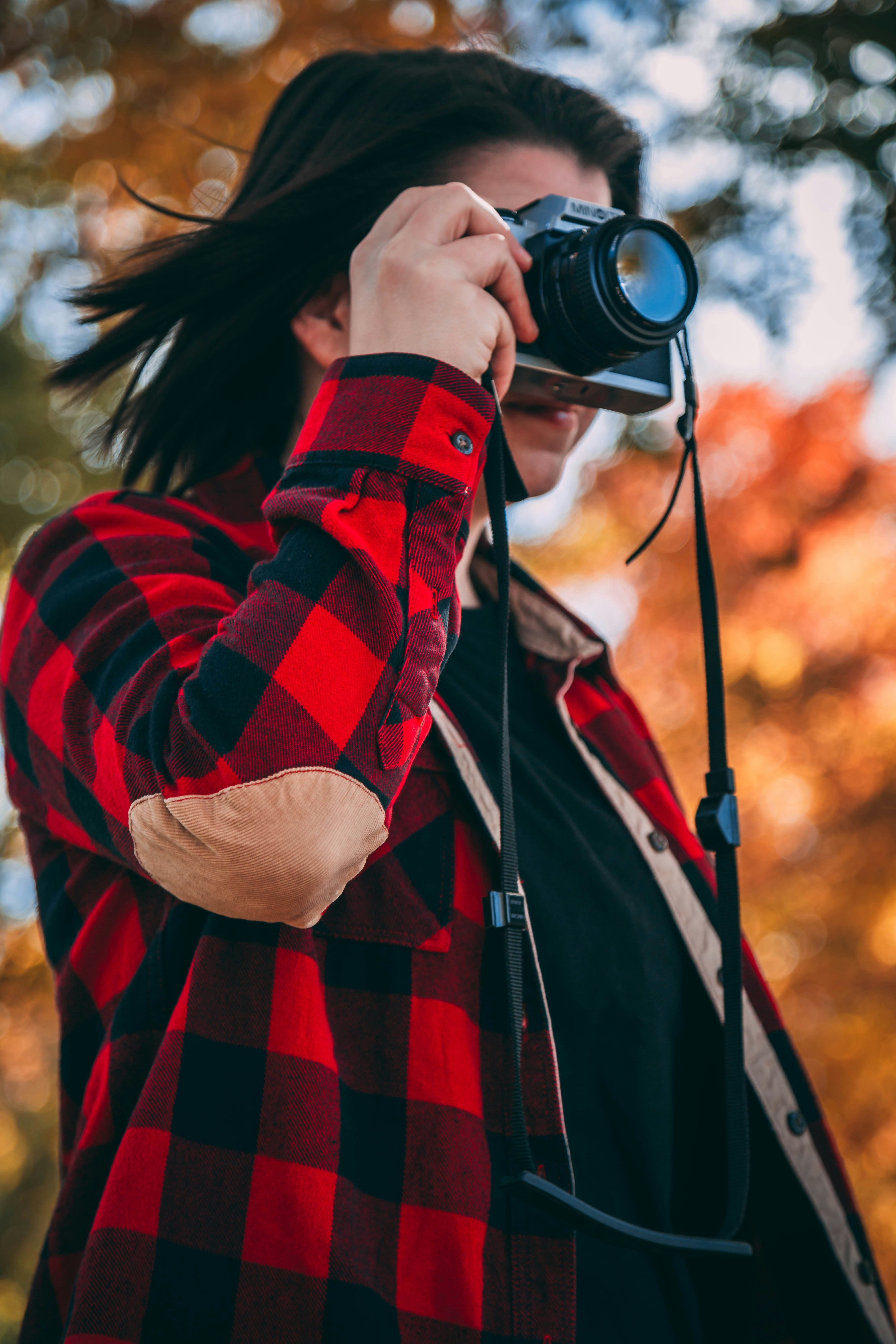 Autumn Frames: The Portrait of a Photographer in Motion