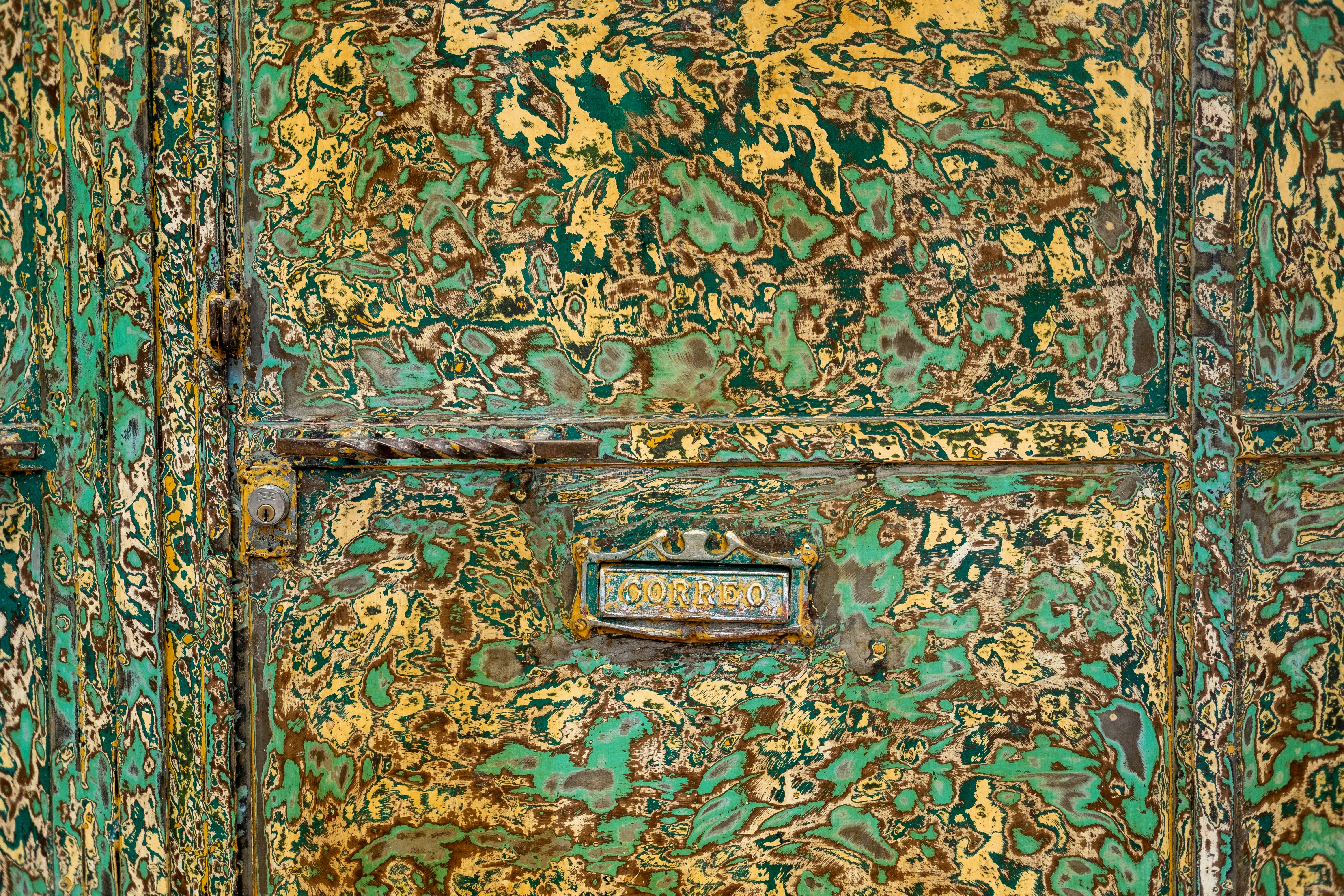 Weathered Metal Canvas