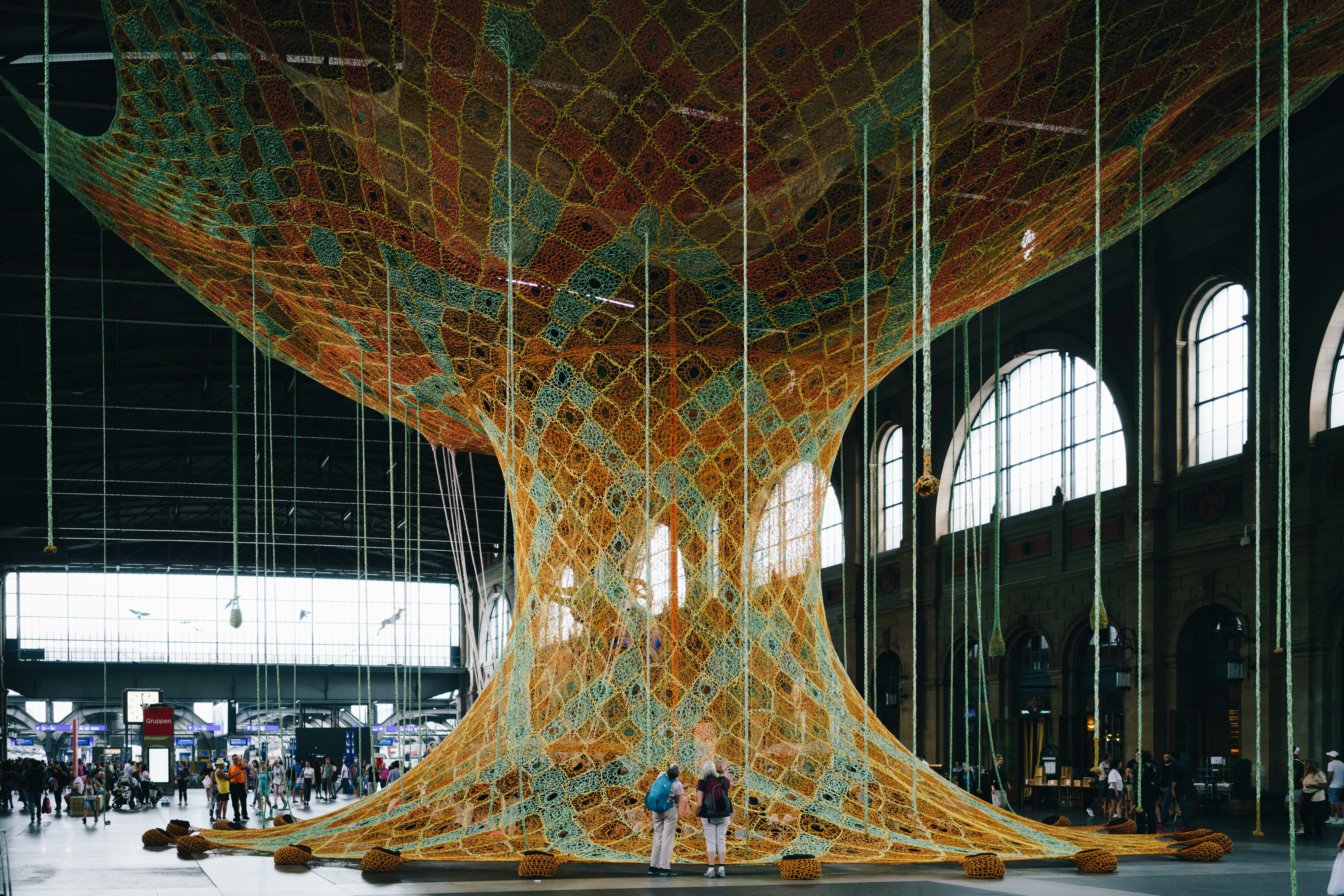 Brown and green net art work photo – Free Building Image on Unsplash