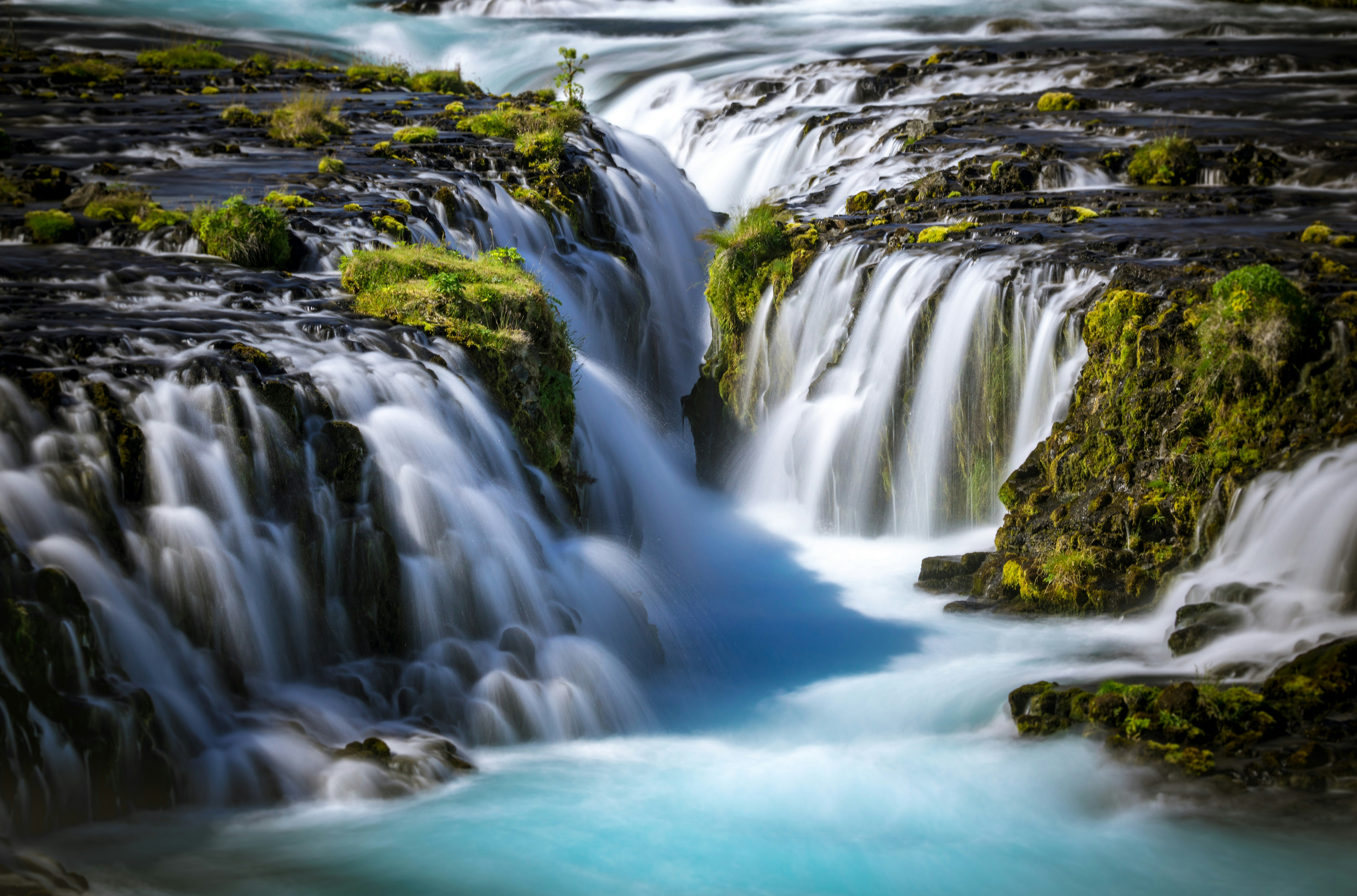 Time lapse photography of flowing multi-tier waterfall photo – Free ...