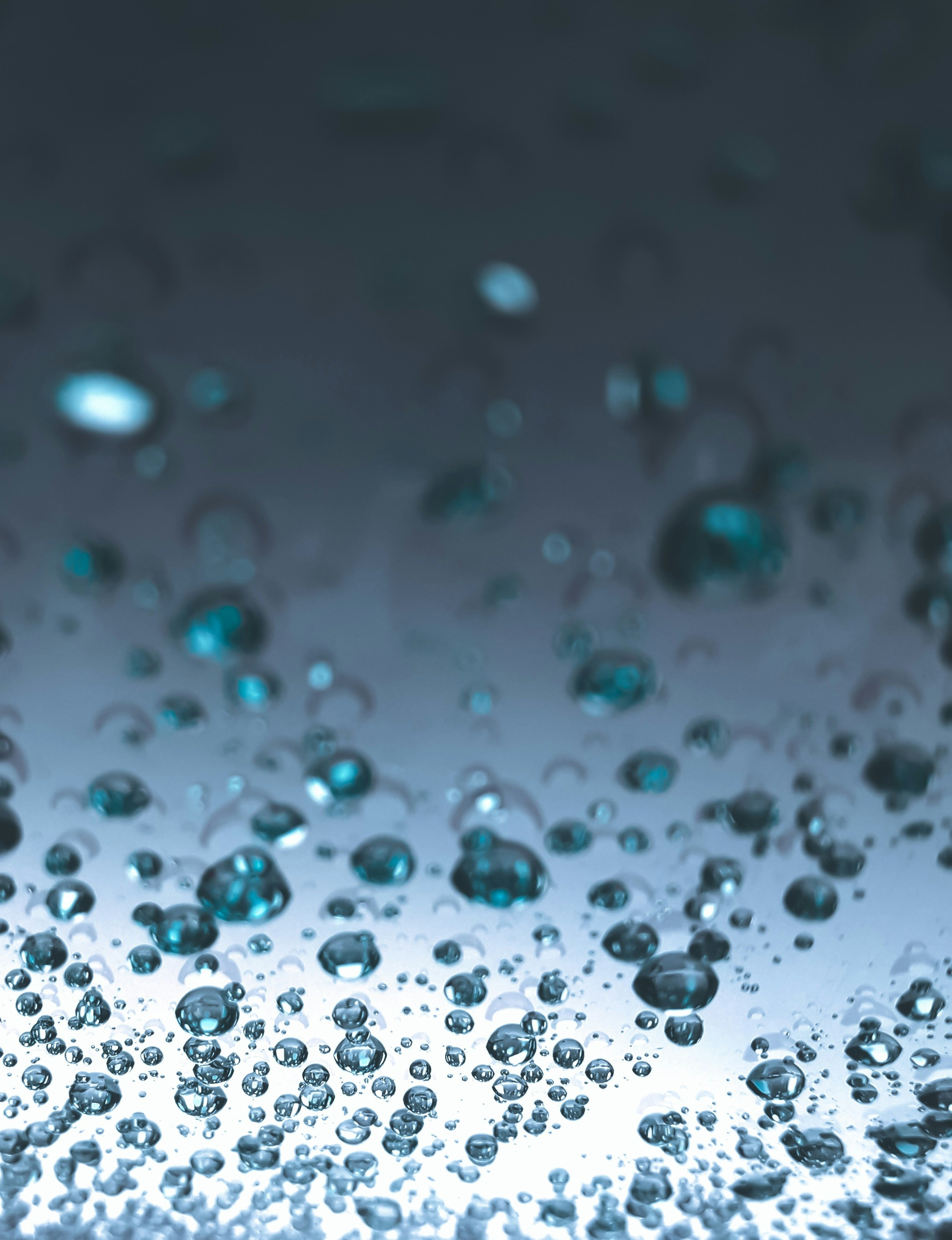 A close up of water droplets on a glass surface photo – Free Droplet ...