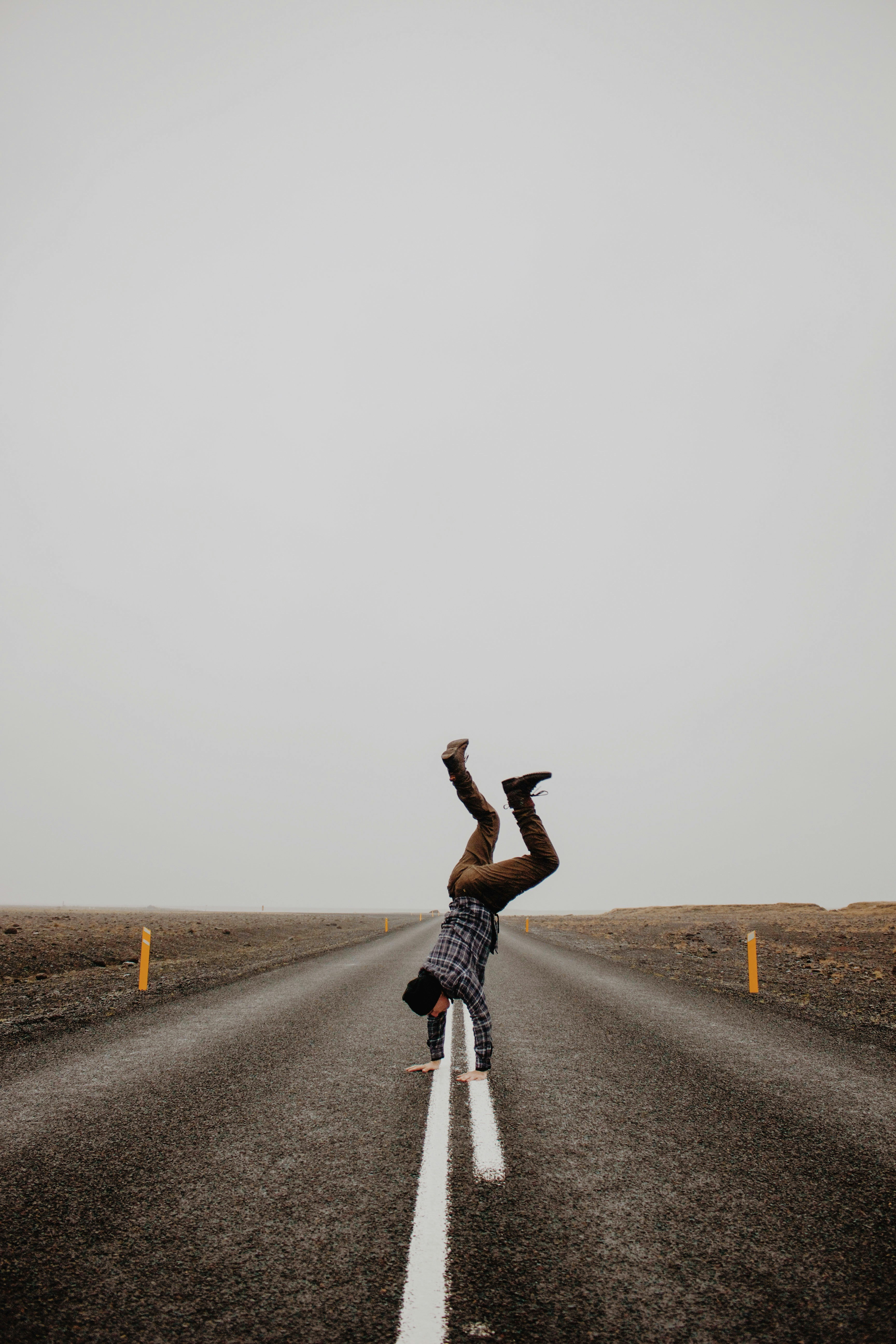Person hand standing on road during daytime photo – Free Iceland Image ...