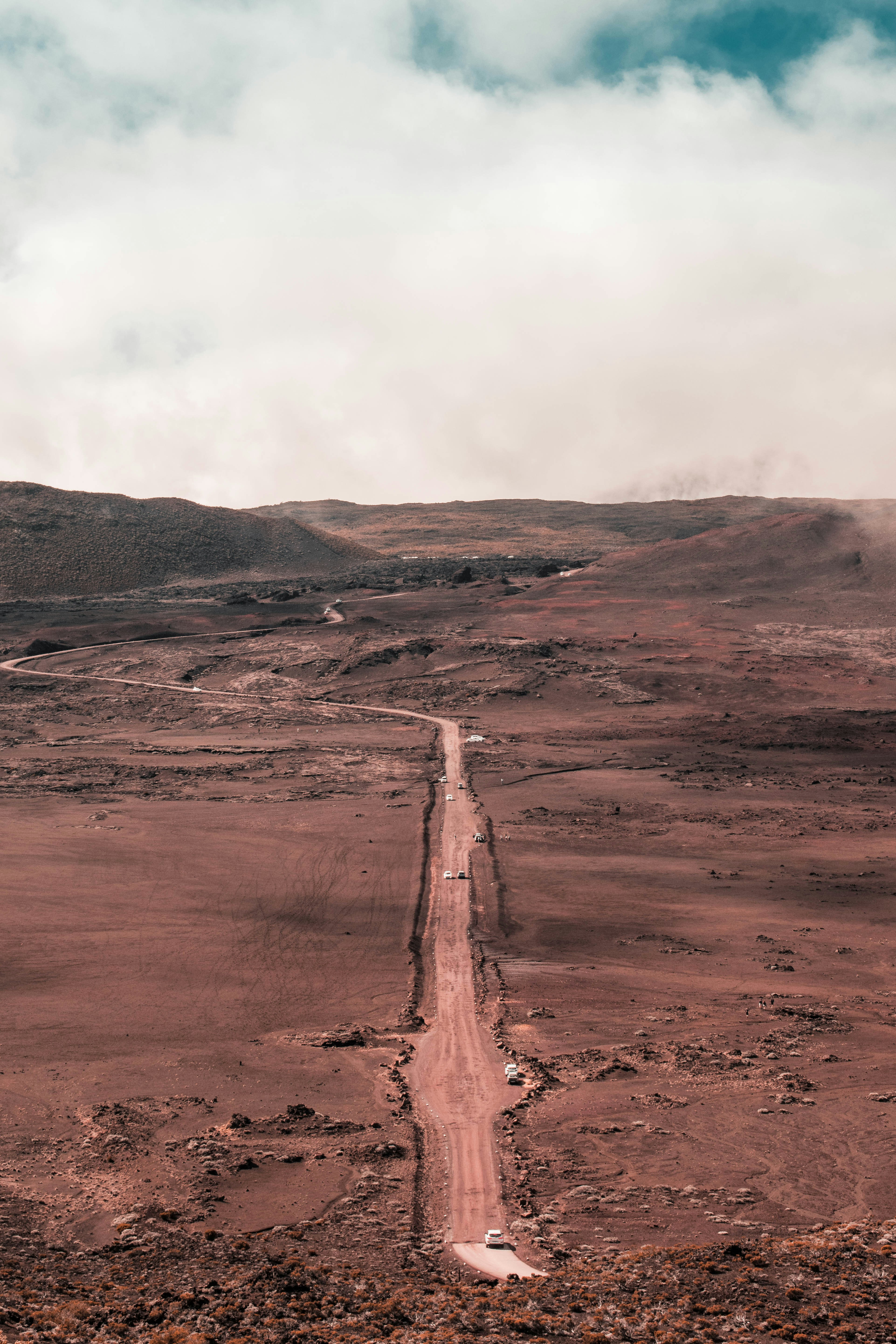 Aerial photography of road on desert photo – Free Réunion Image on Unsplash