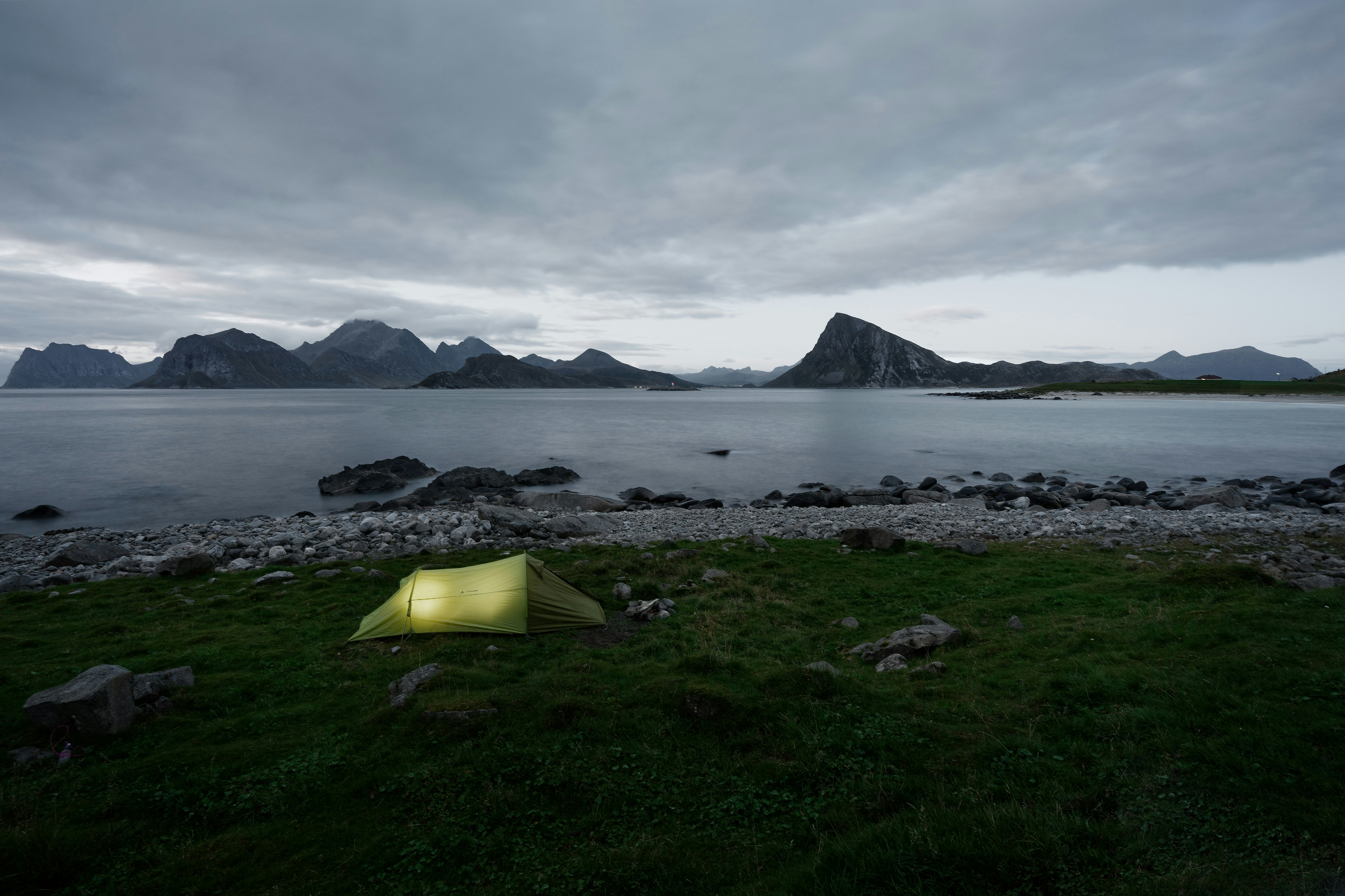 This was an amazing spot for camping in Nordland, Norway.