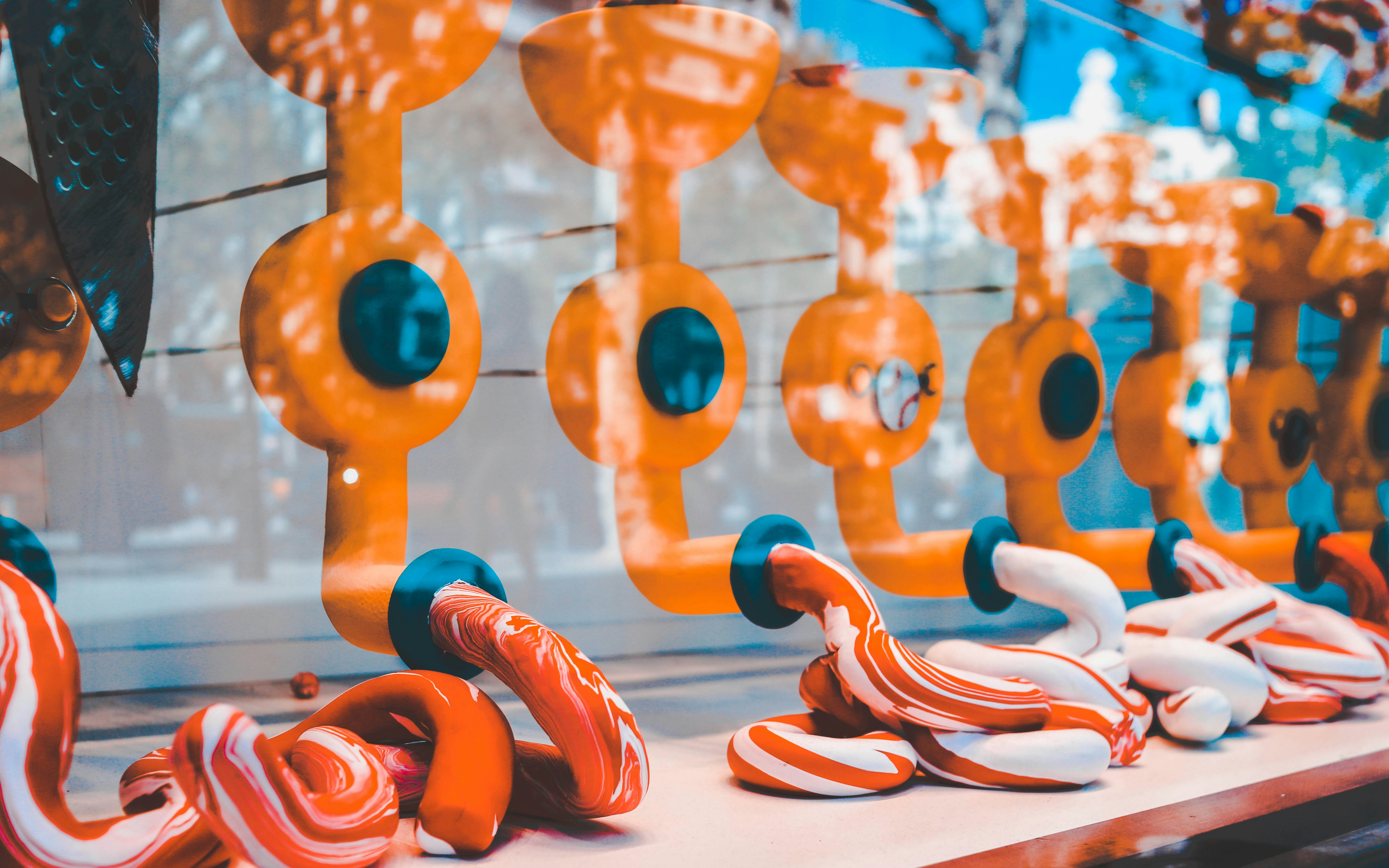 Industrial machine spitting red and white substance photo – Free ...