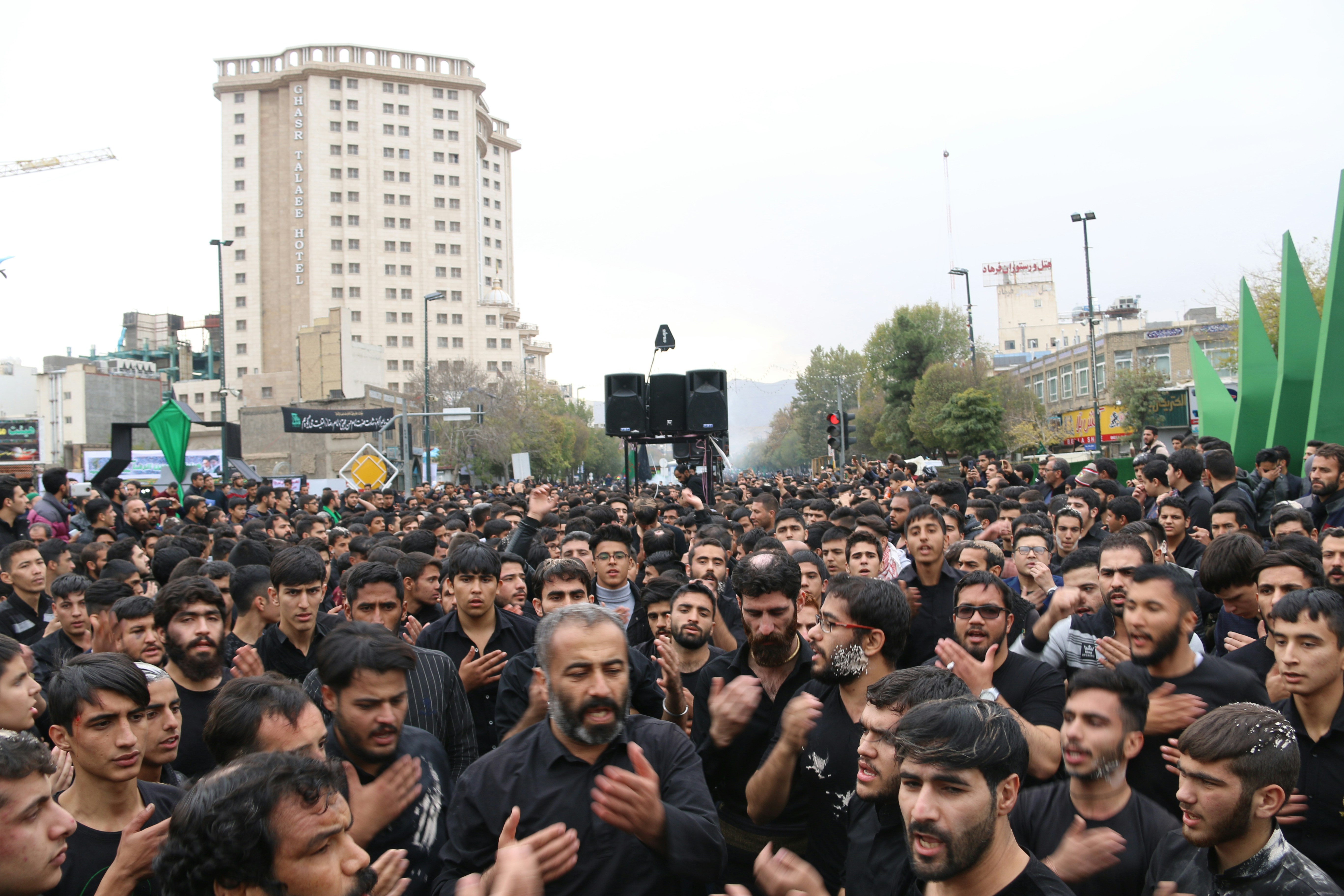 Crowd of people gathered near high-rise building photo – Free Human ...