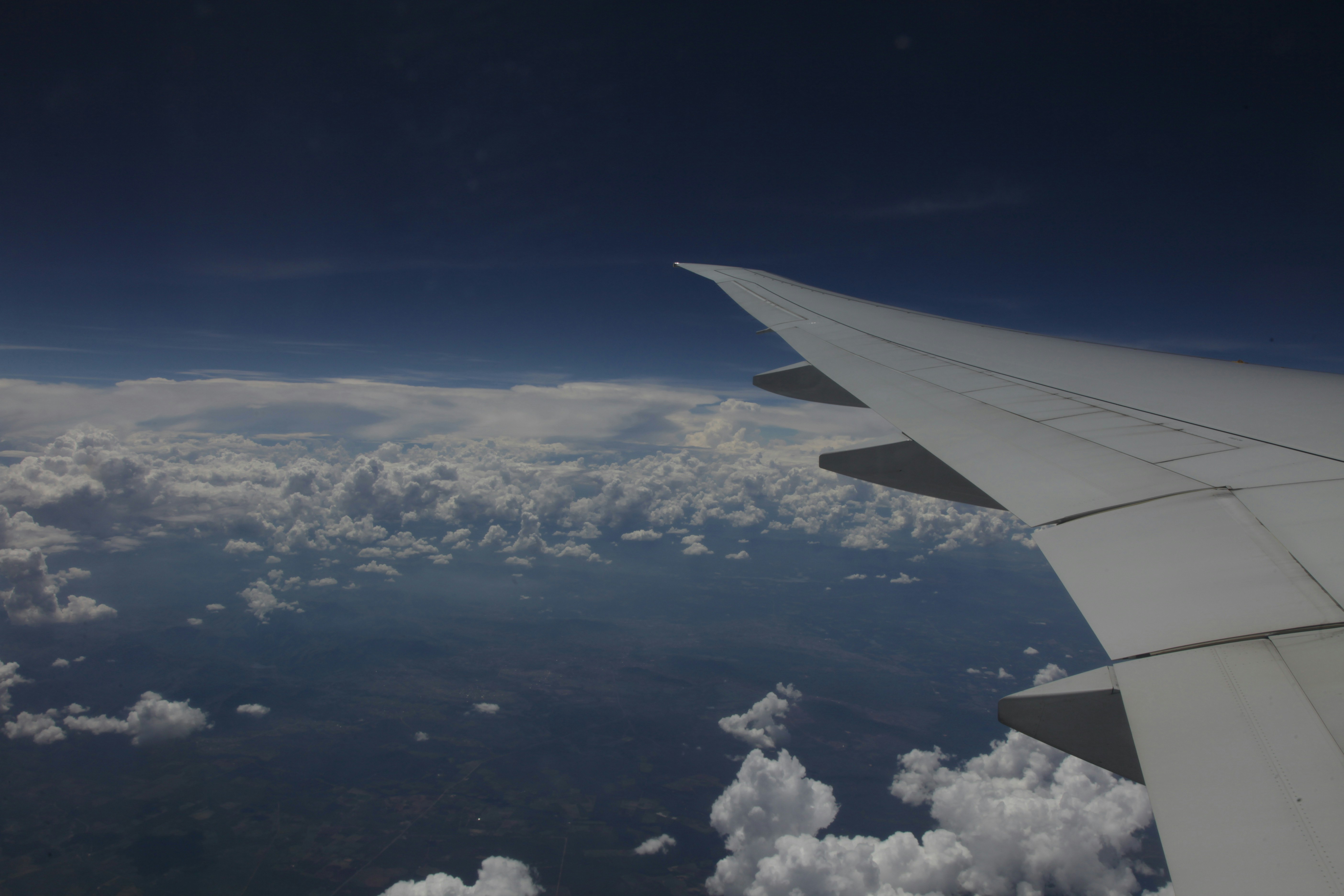 Aerial photography of airplane flying over sea of clouds photo – Free ...