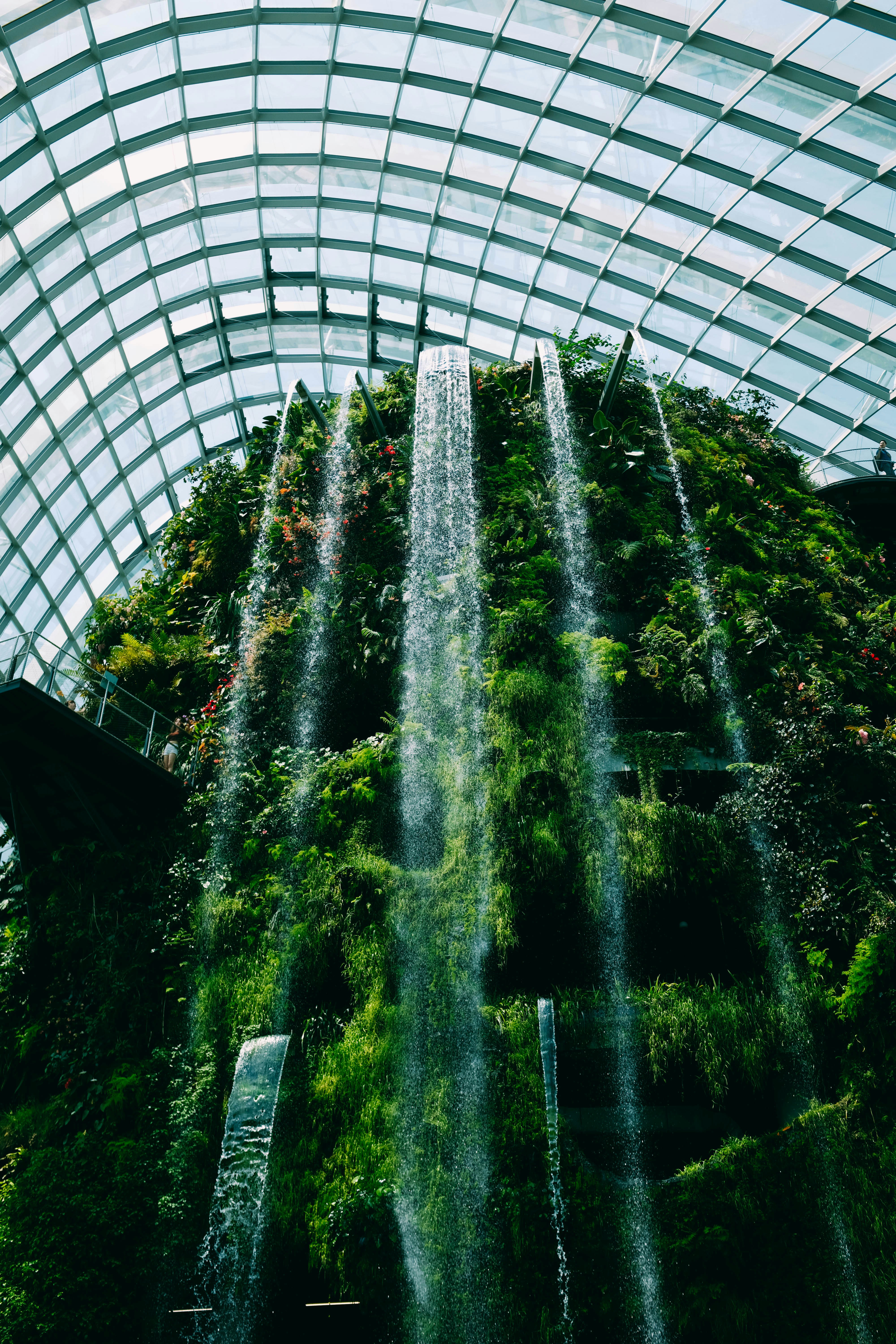 Waterfalls inside building photo – Free Window Image on Unsplash