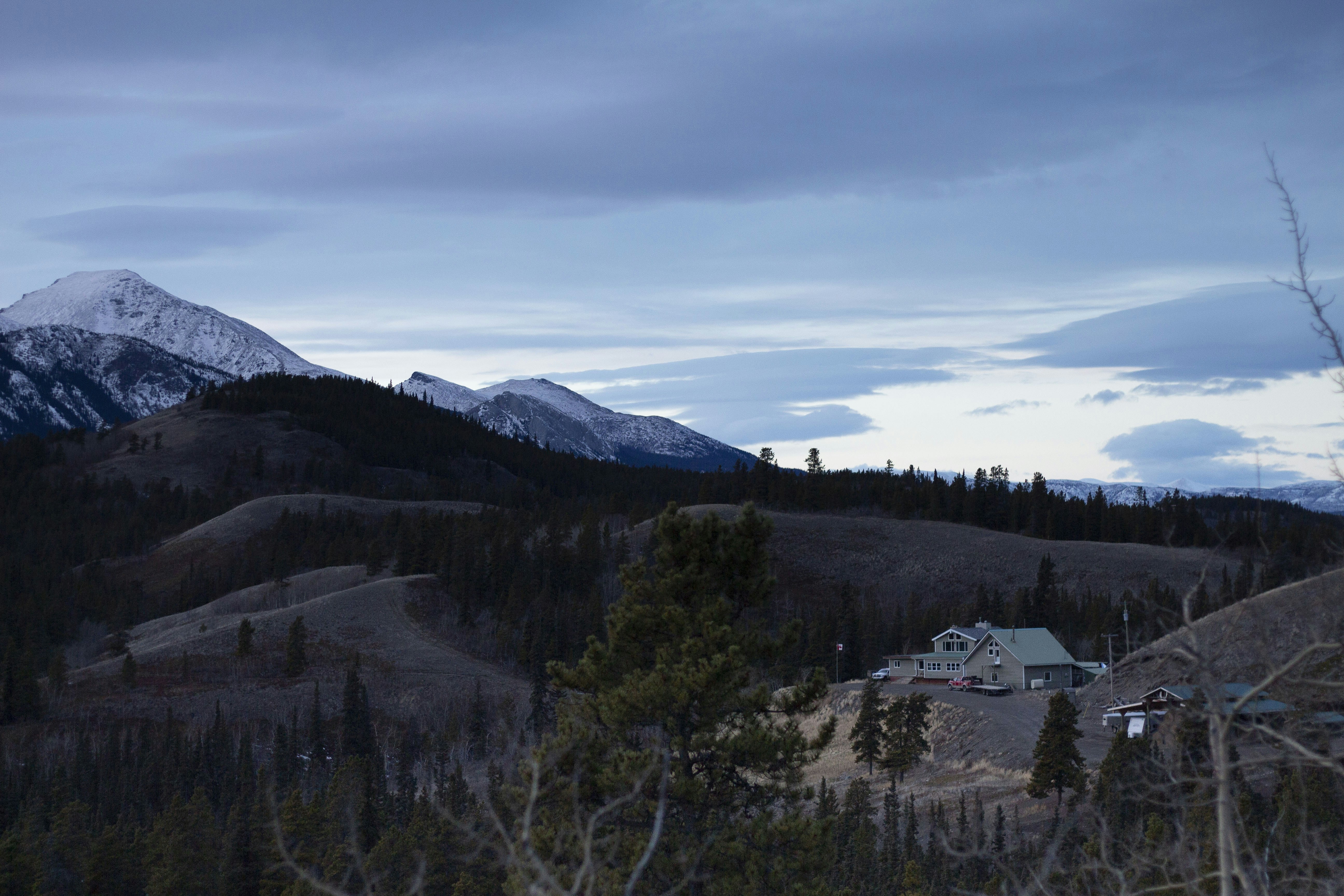 Mountain Retreat at Dusk