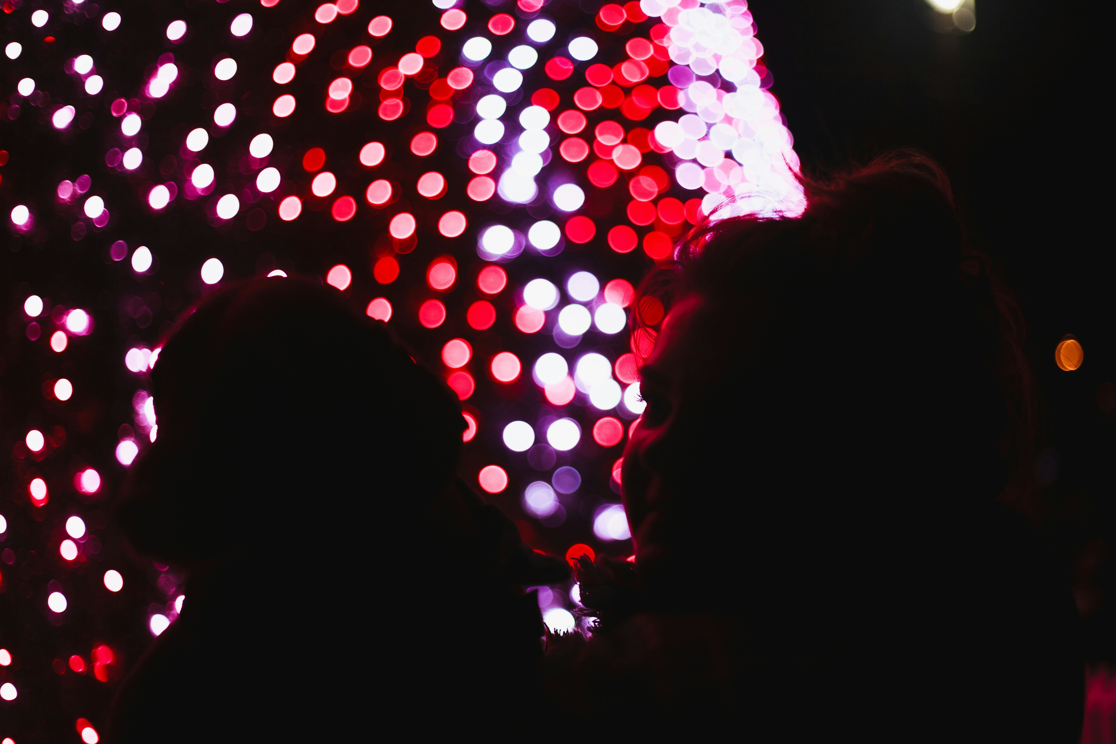 Midnight Sparks: Silhouettes in the Neon Glow