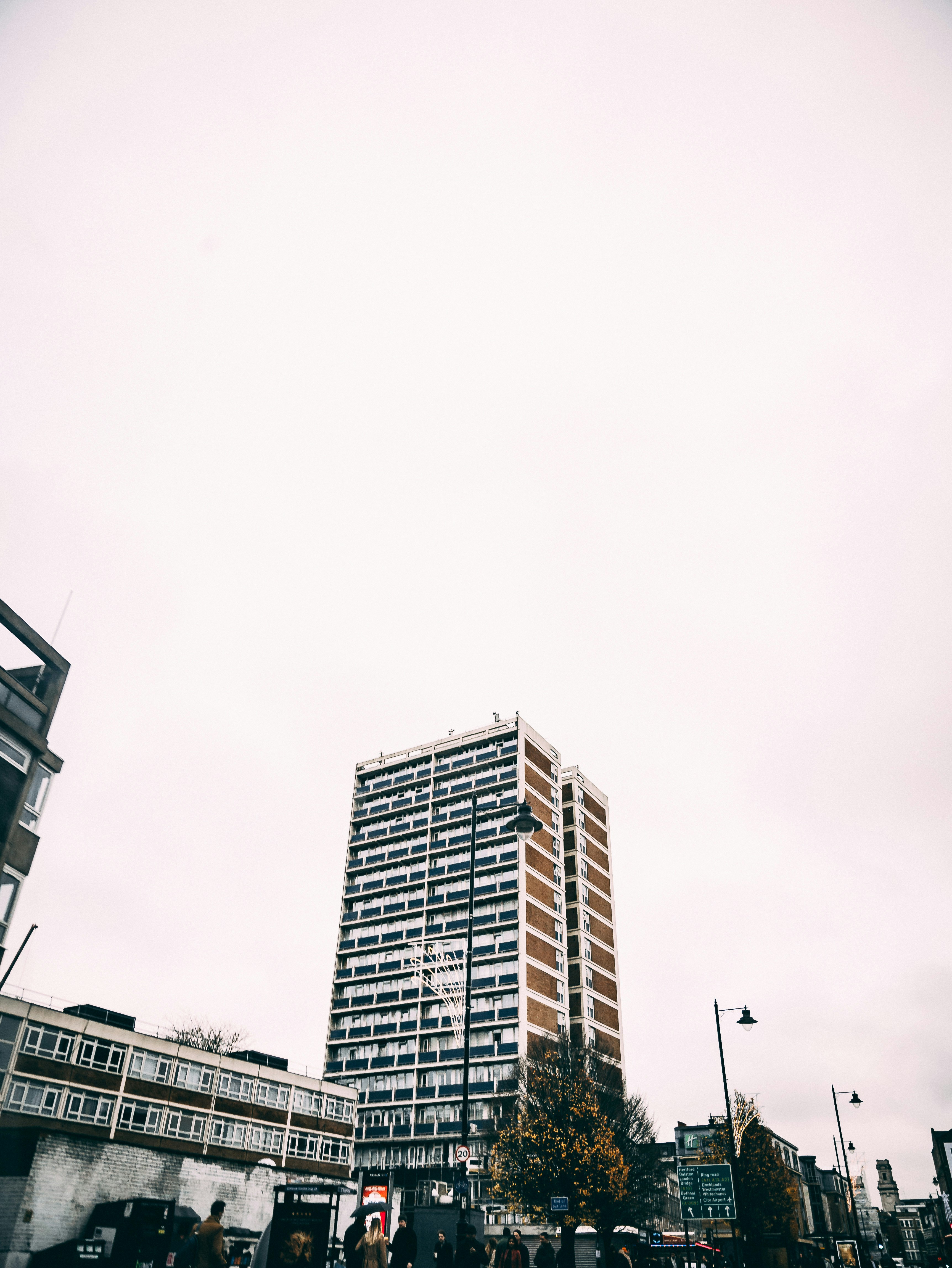 Towering Quiet: A City Core Drenched in Soft Light