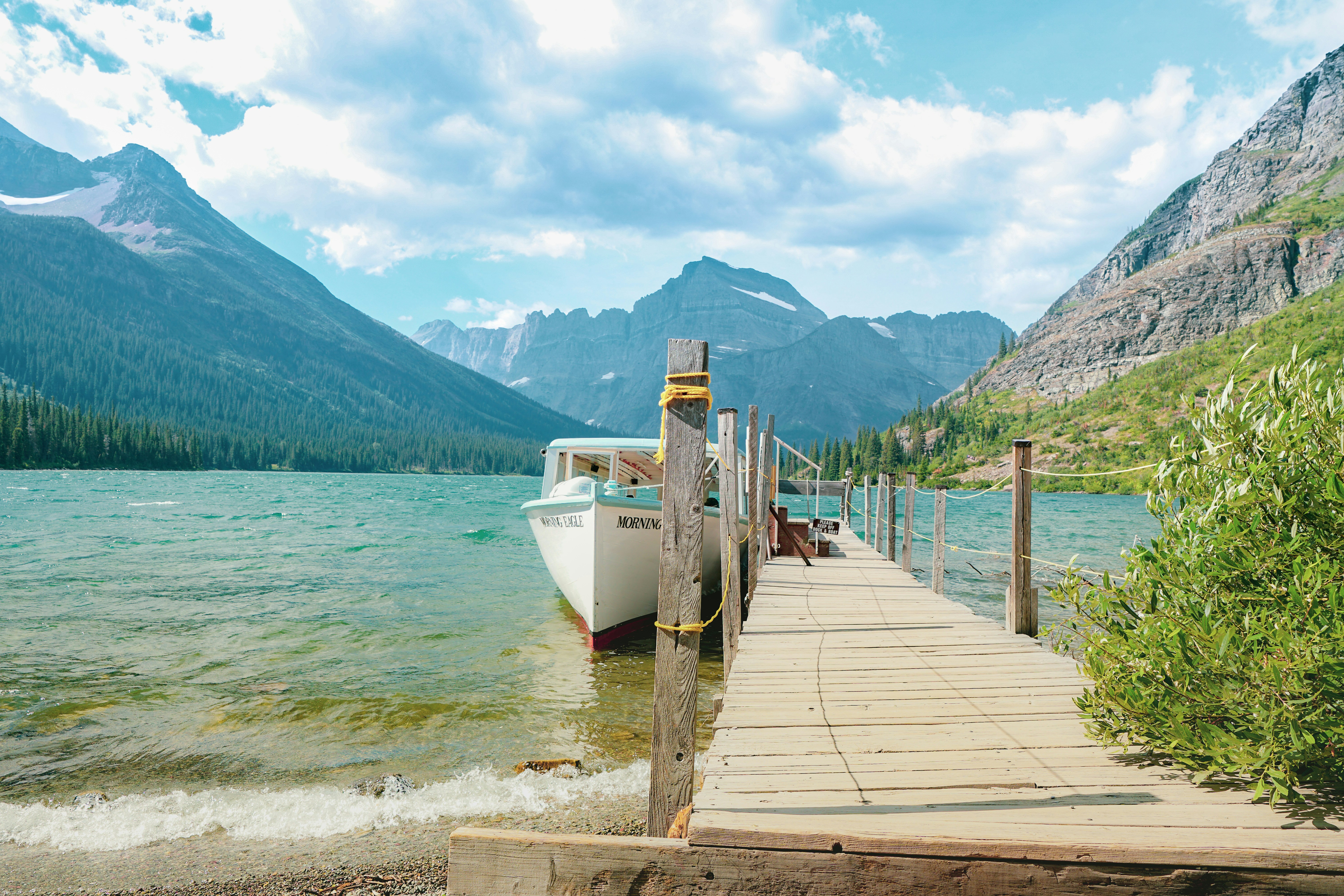 White boat on body of water beside dock during daytime photo – Free ...