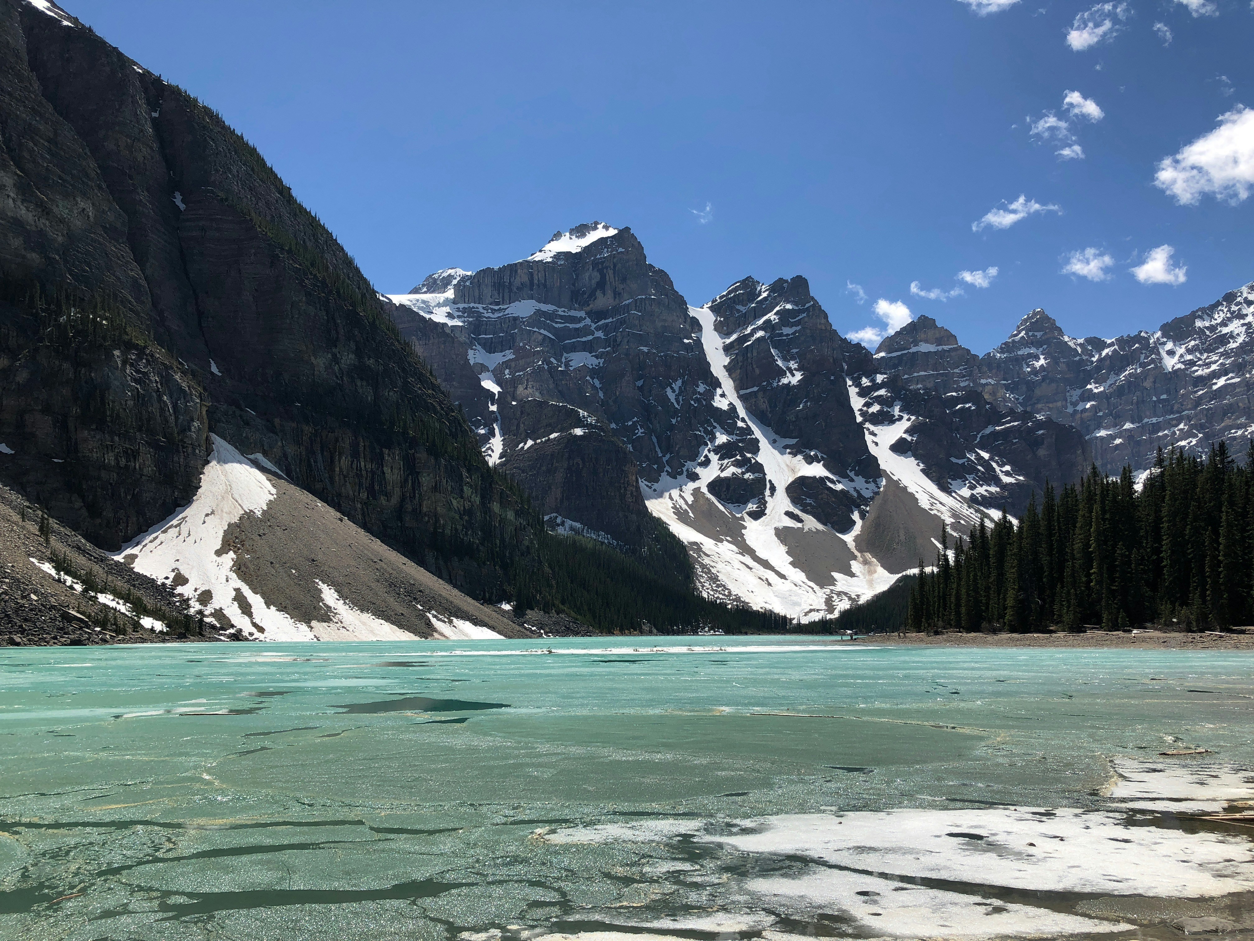 gray mountain covered by snow