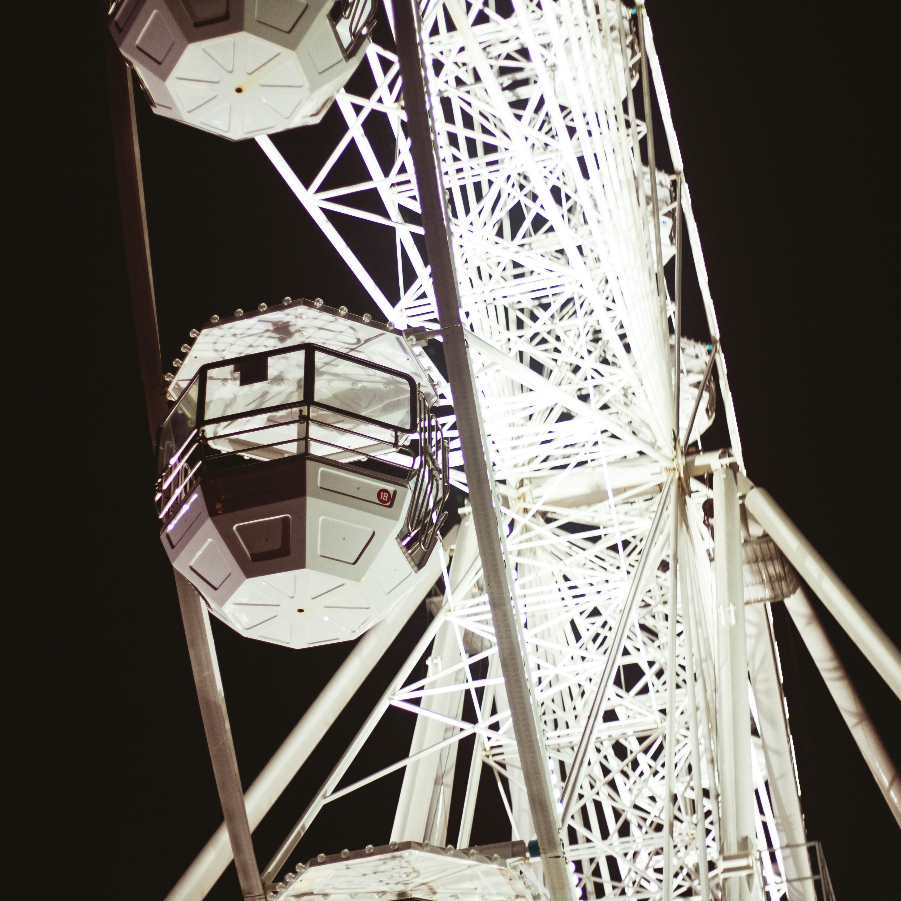 white Ferris wheel