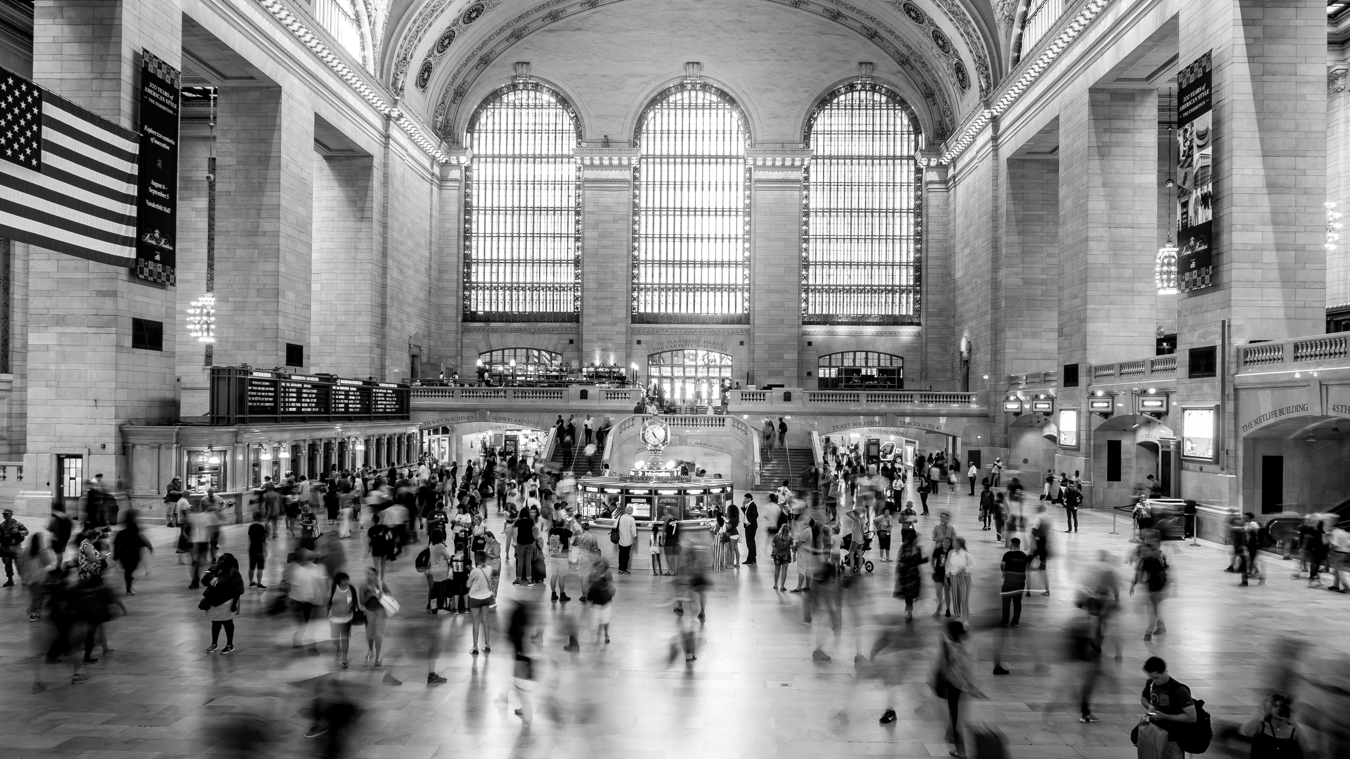 people walking inside building