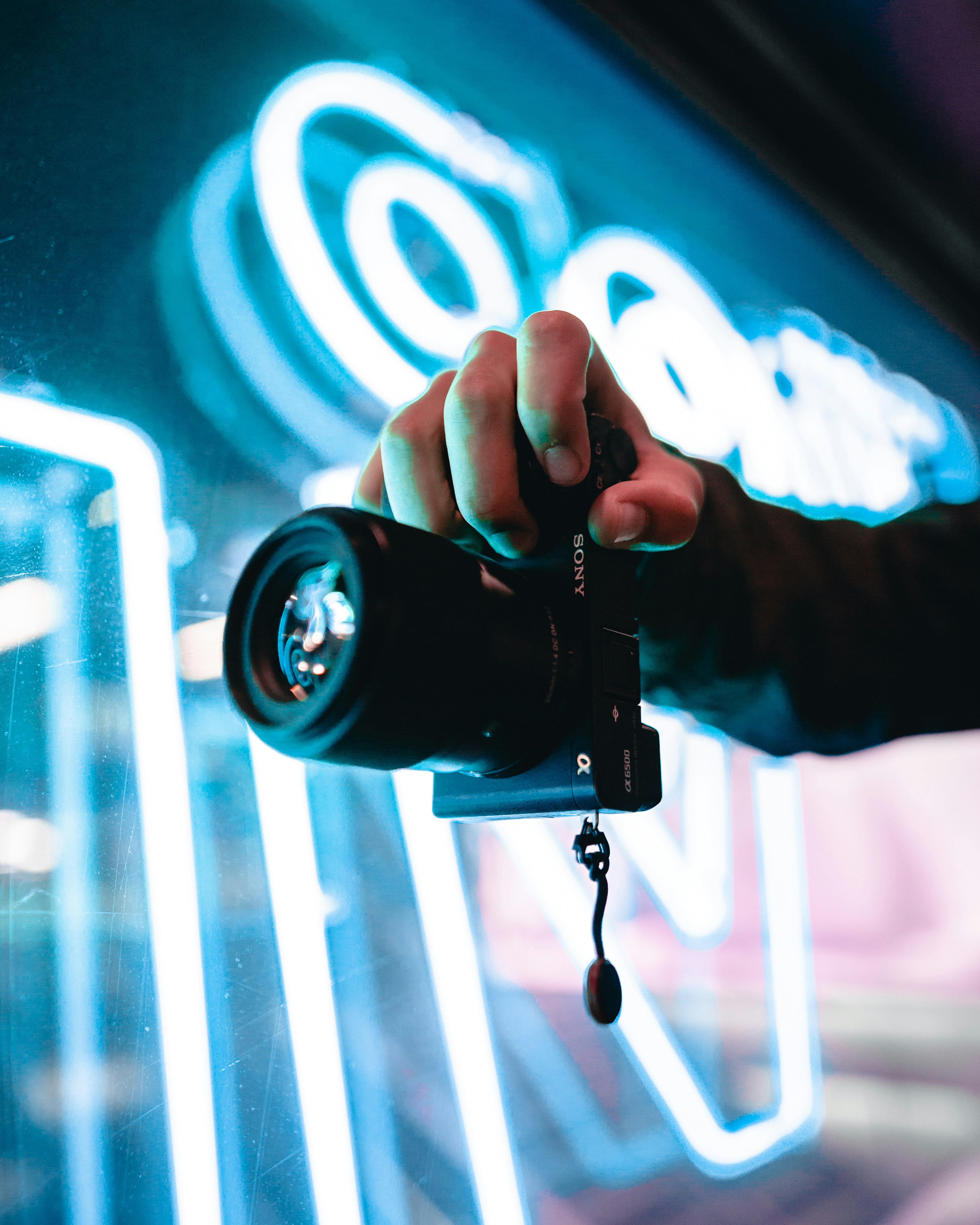 Neon Grip: A Handful of Light on a Sony Black