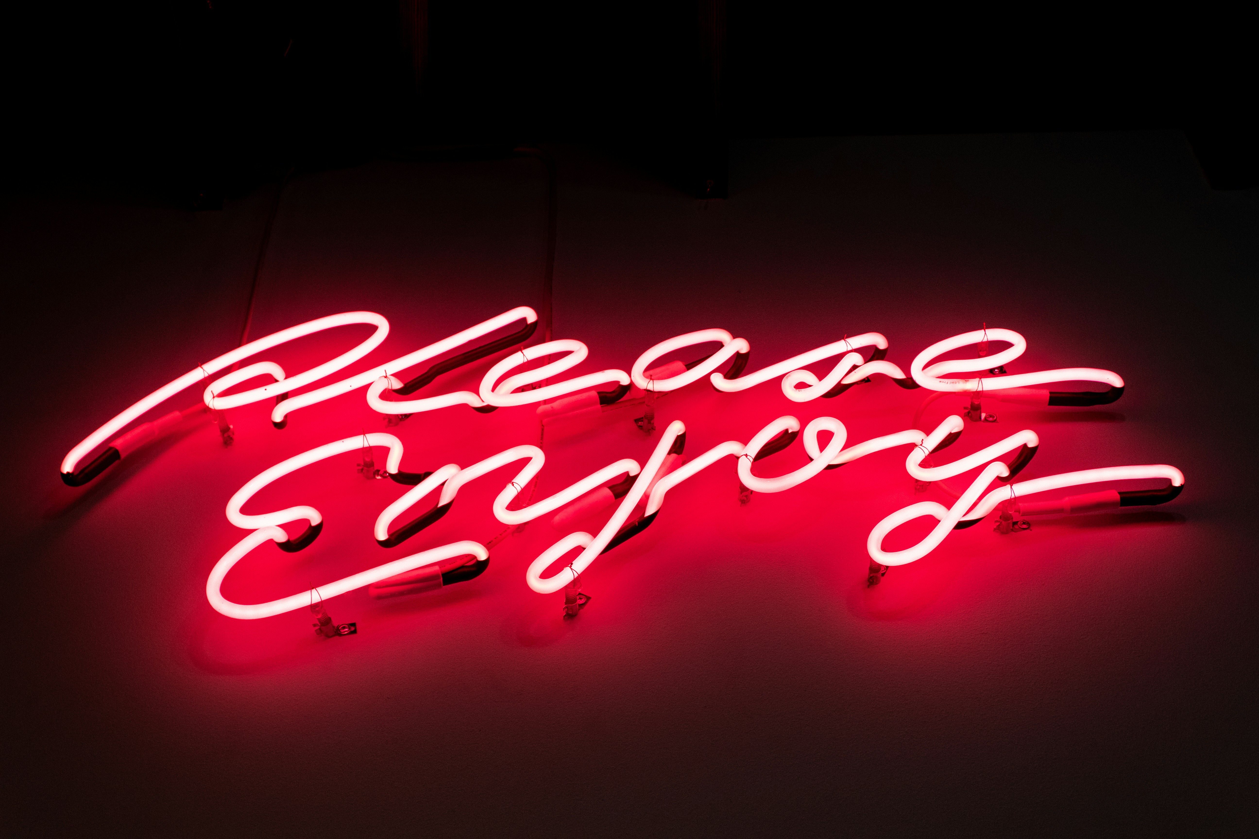 Please Enjoy neon signage is turned on photo – Free Neon Image on Unsplash