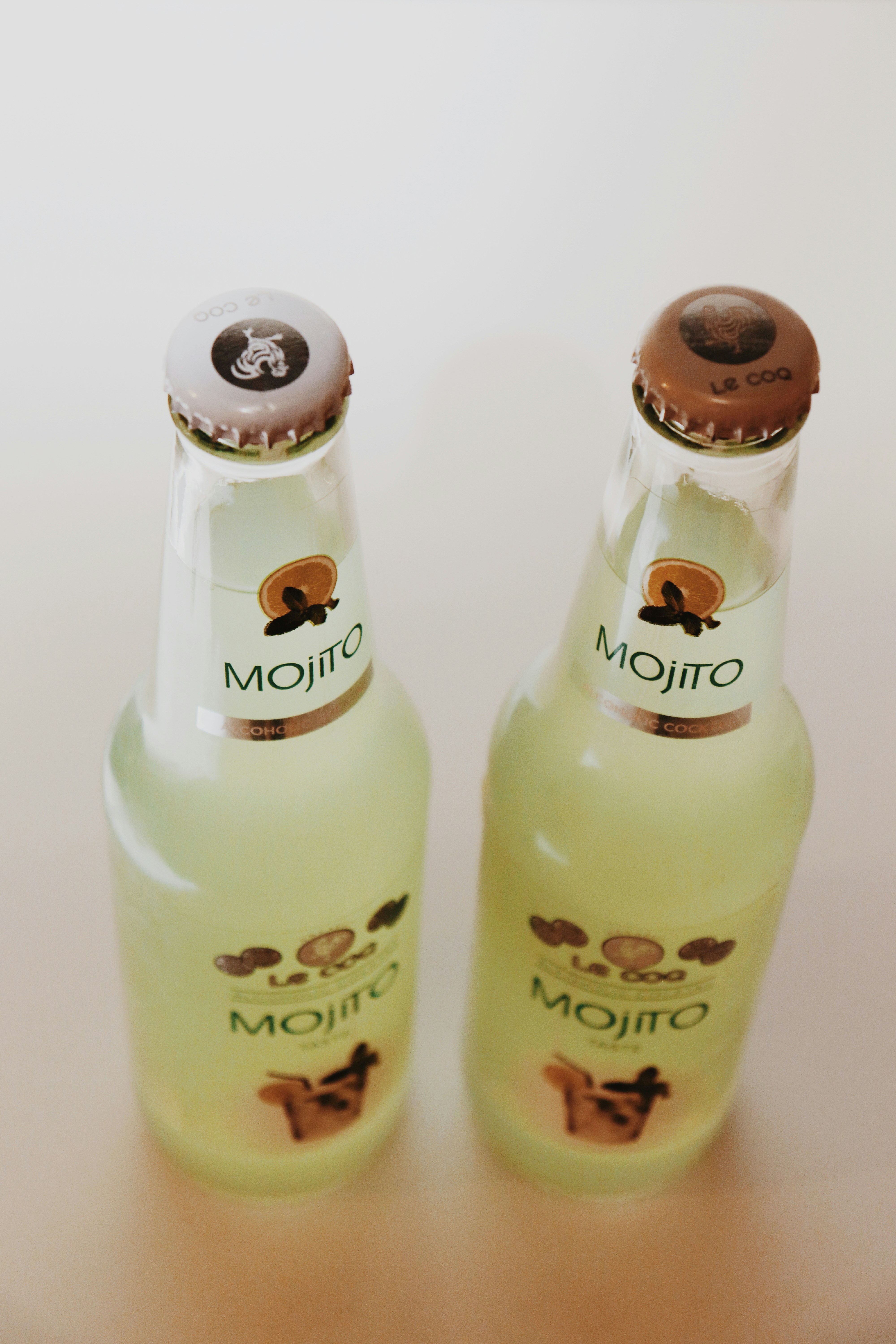 two Mojito bottles