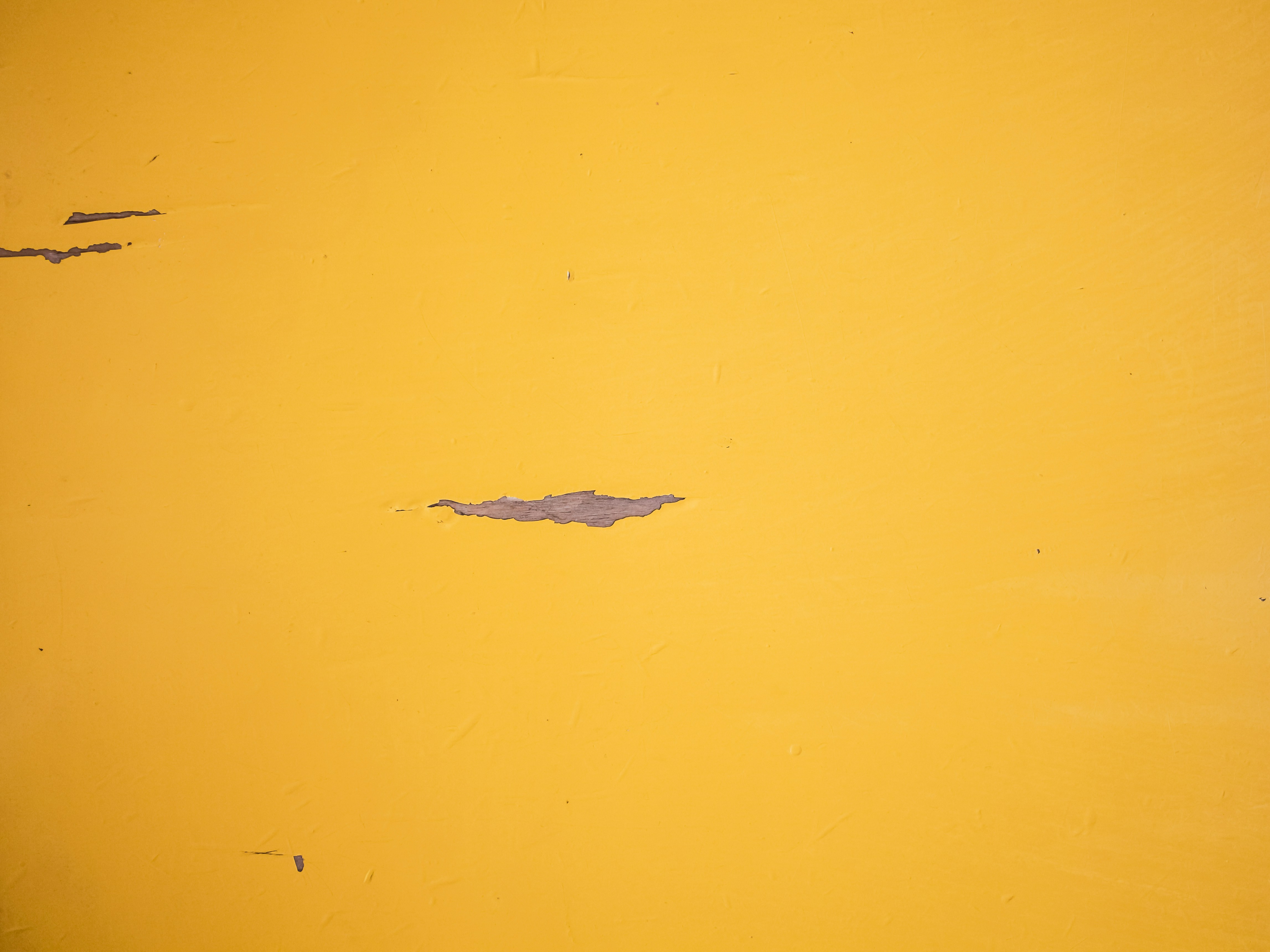 Amber Canvas: a Tiny Gray Cloud on Sunlit Yellow