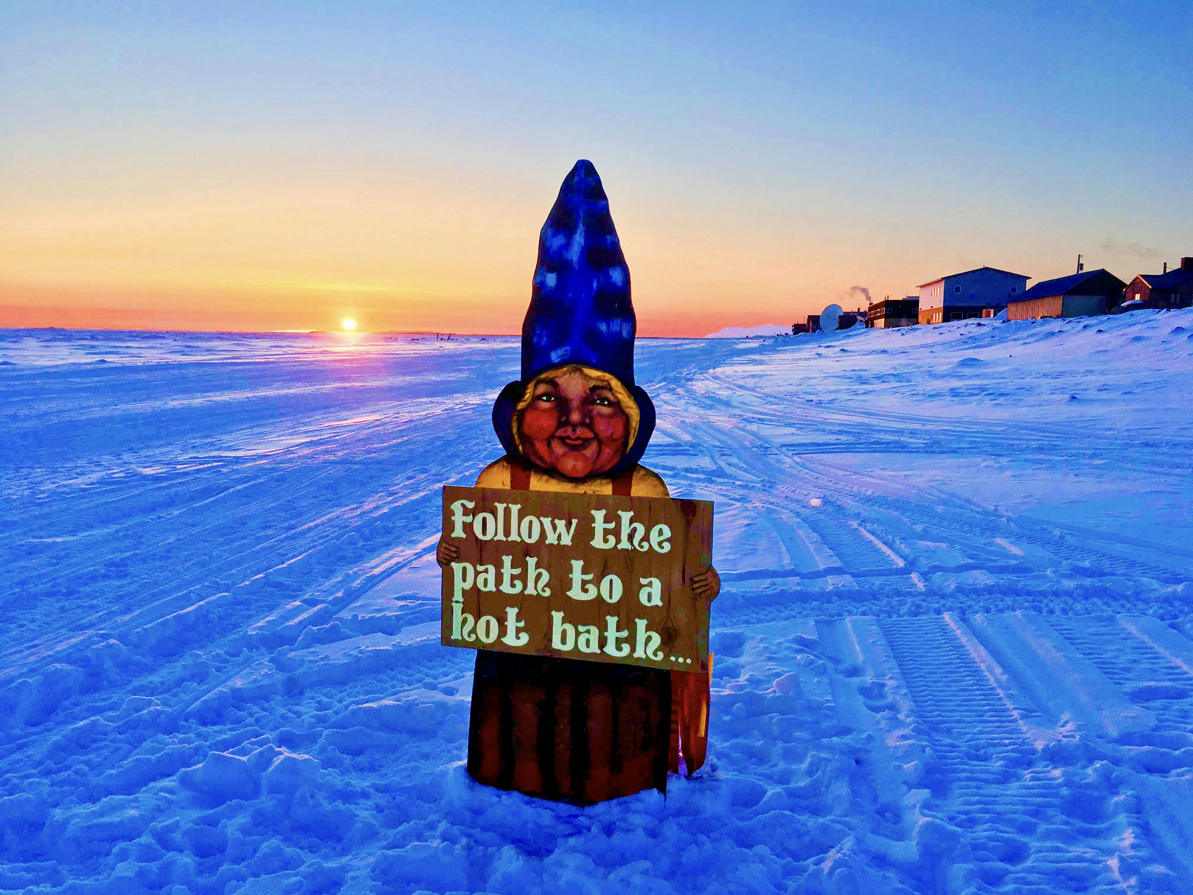Warm Signpost in a Cold Horizon