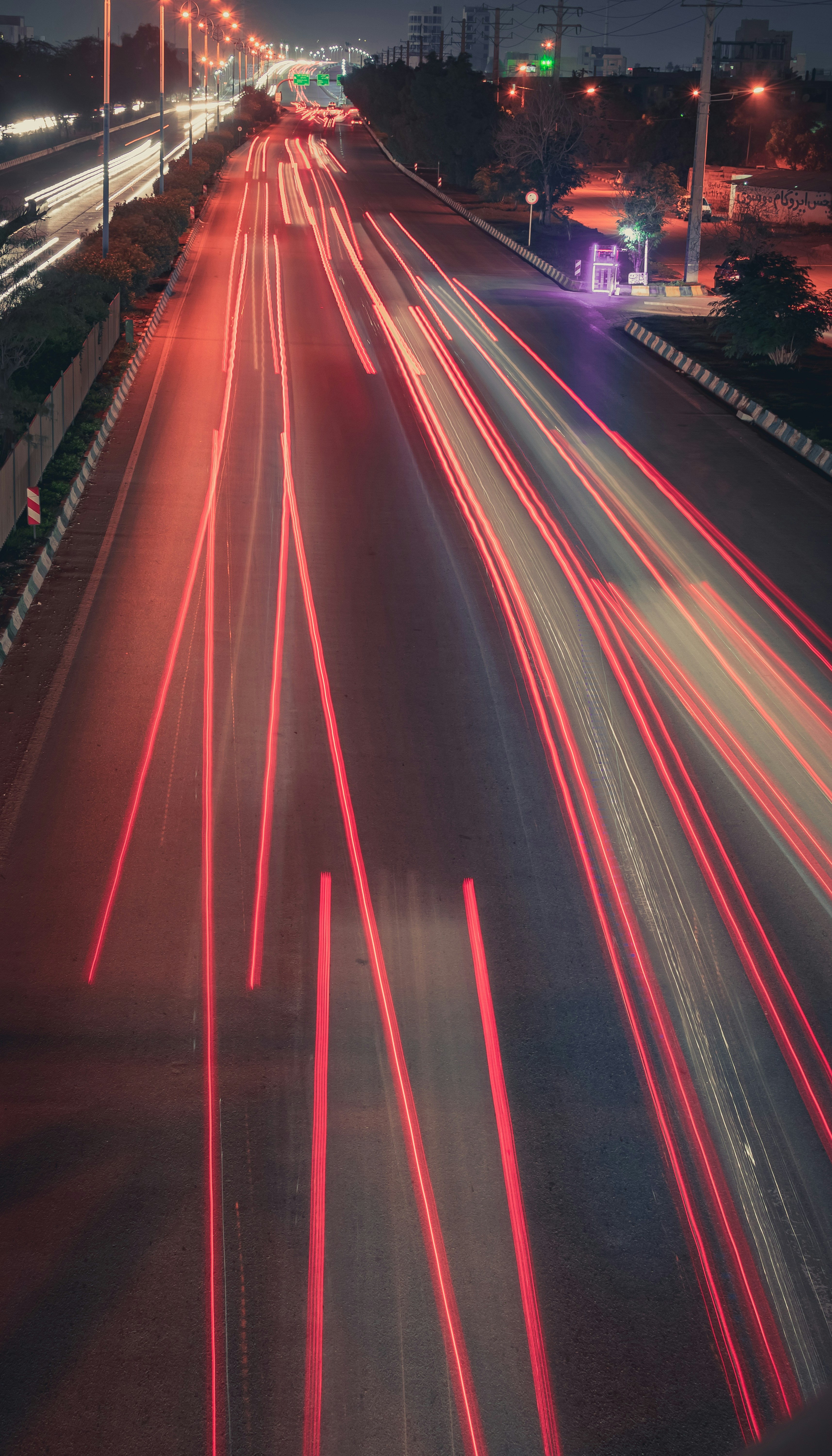 time-lapse photography of cars on road