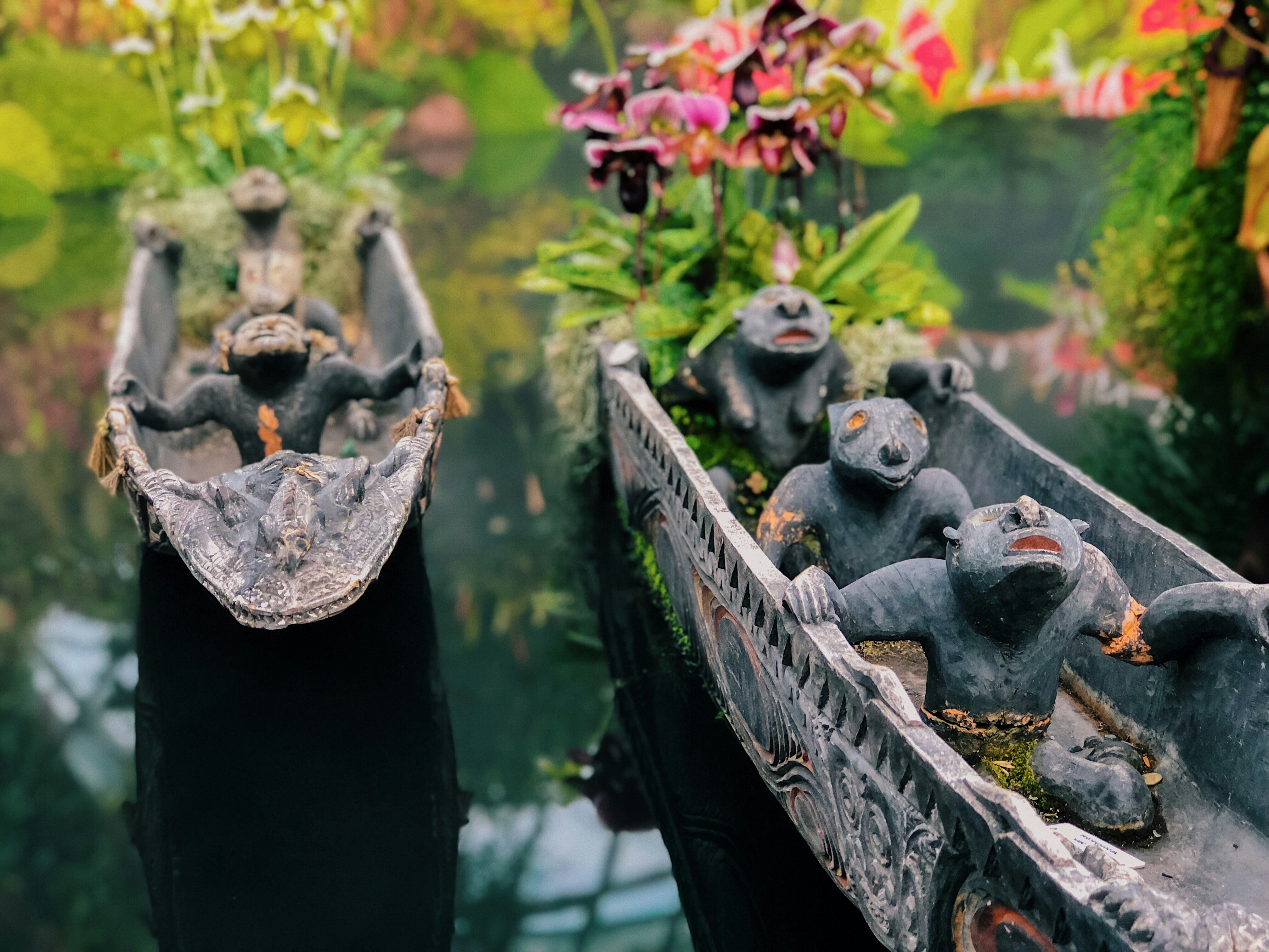 Gothic Boat Guardians: Facades of Stone and Flora