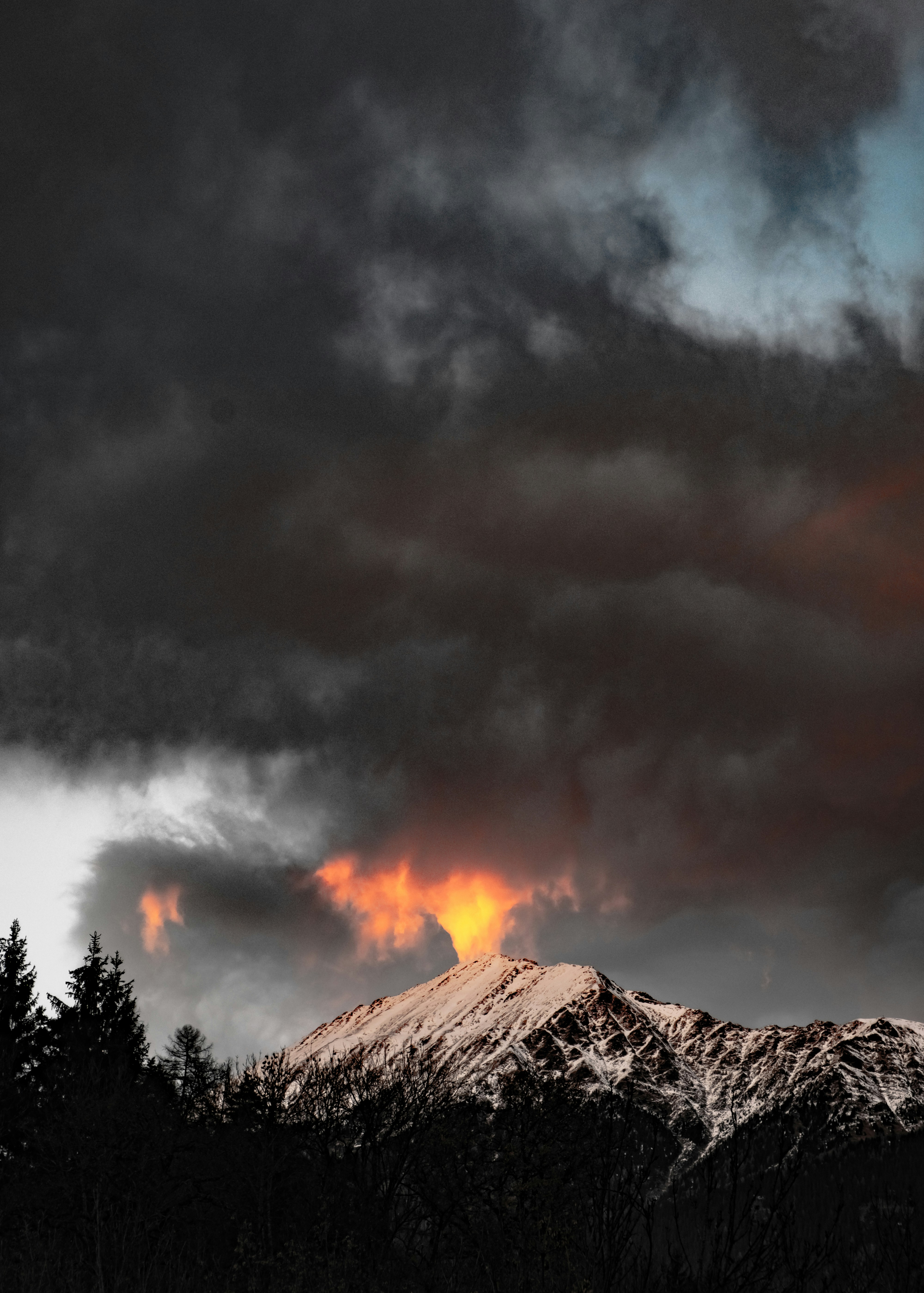 Fiery Skies Over Snow-Capped PeaksFelix Bacher