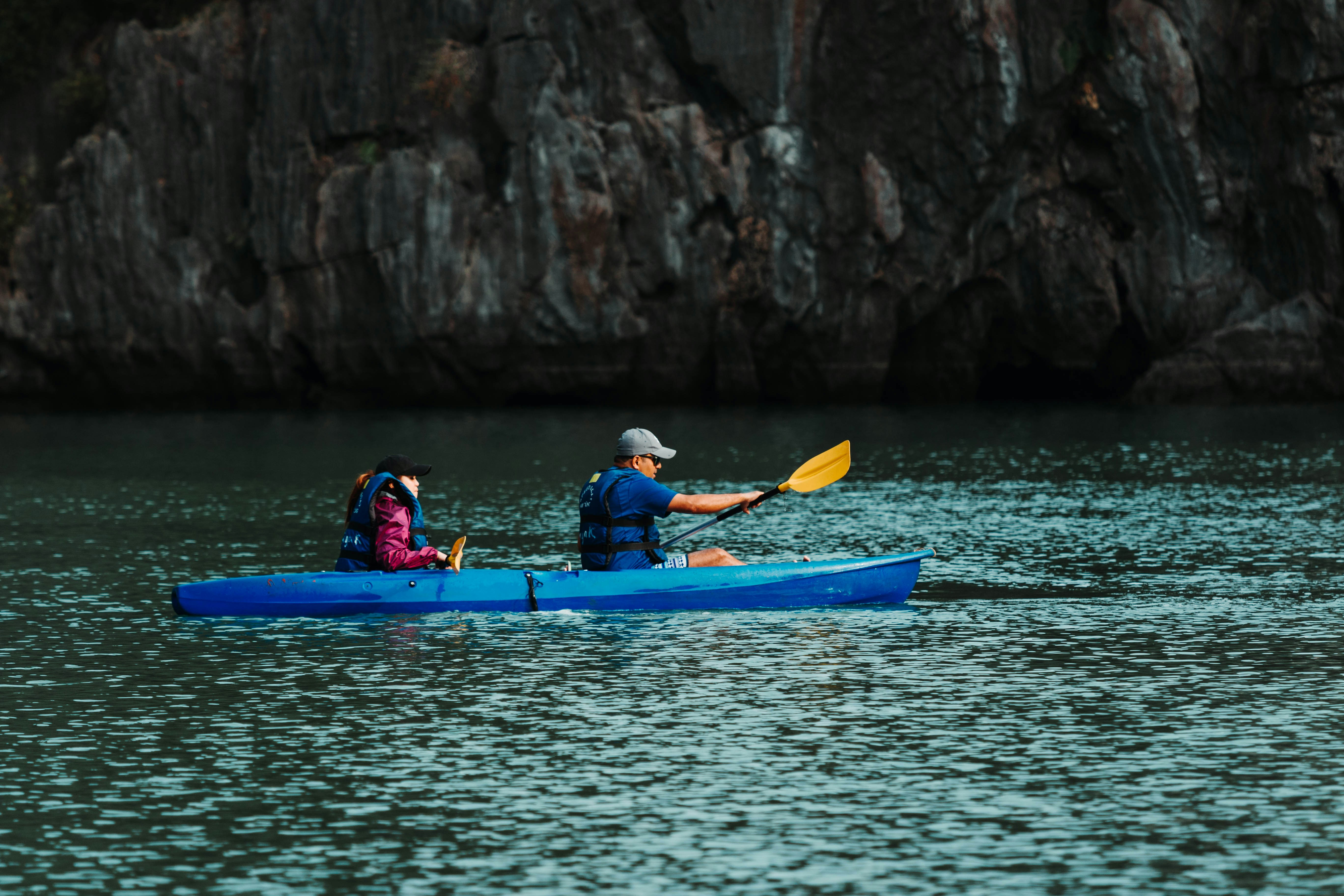 Two person riding kayak on water at daytime photo – Free Human Image on ...