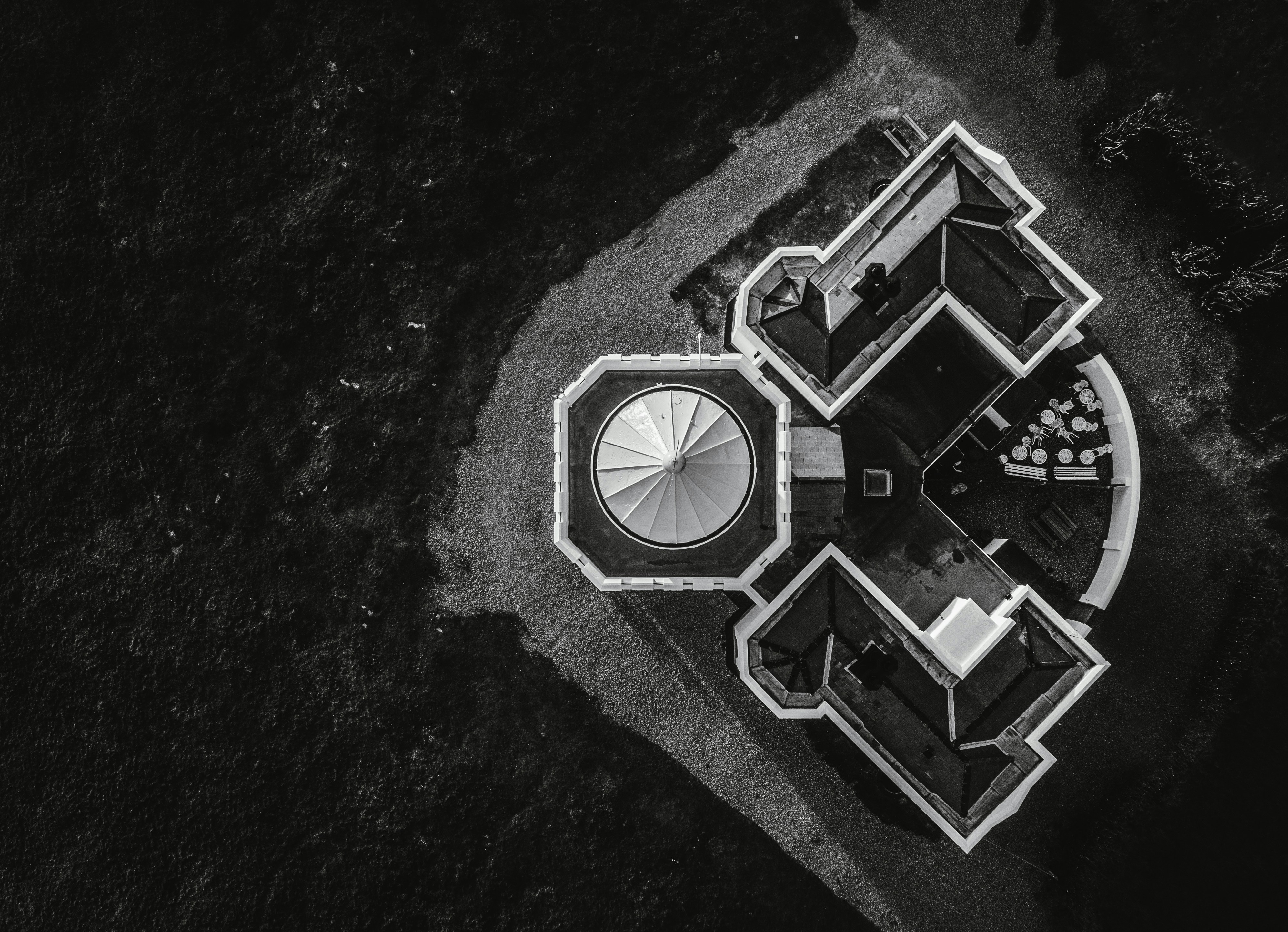 Grayscale photo of lighthouse photo – Free Grey Image on Unsplash