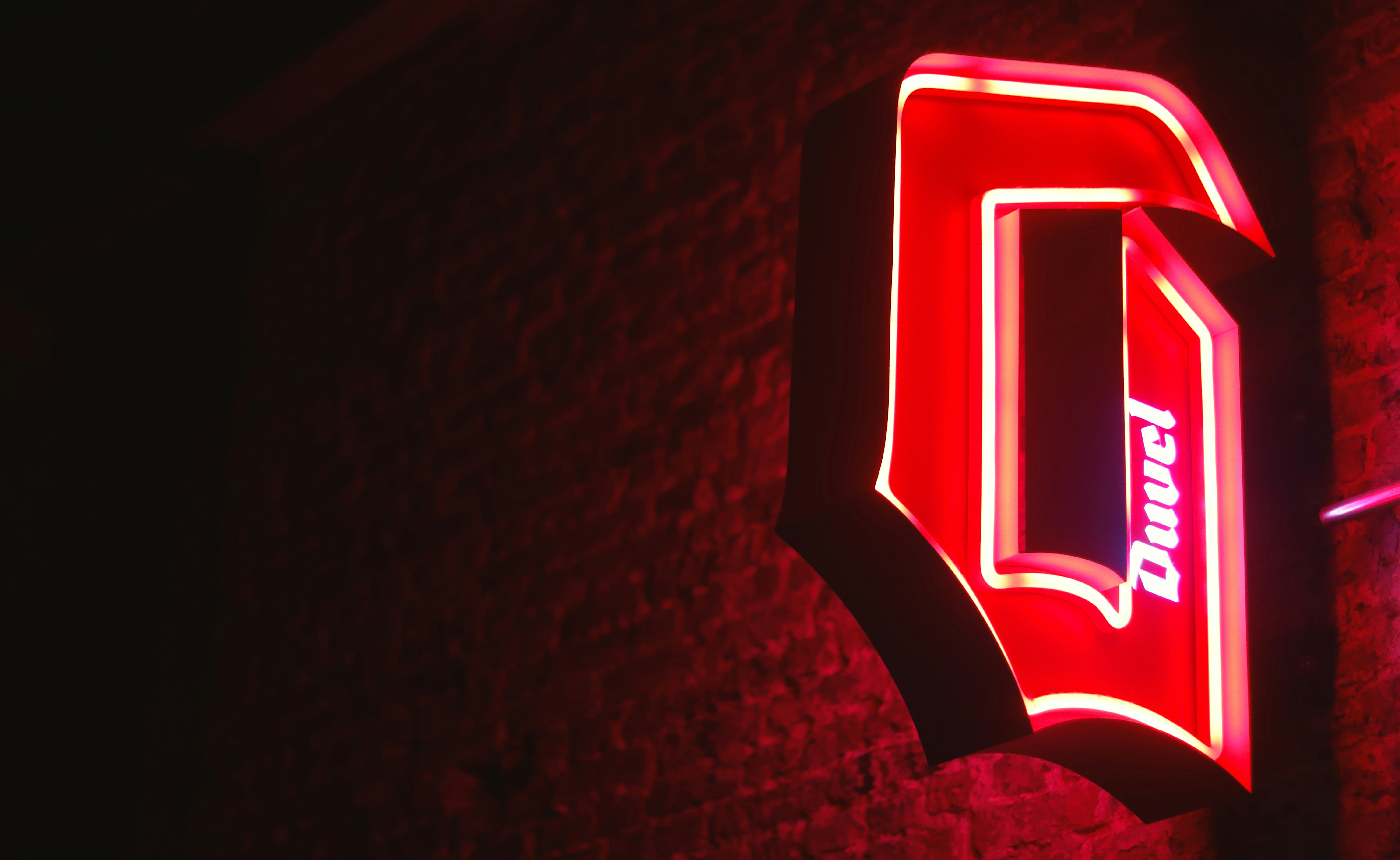Red Duvel neon signage photo – Free Neon Image on Unsplash