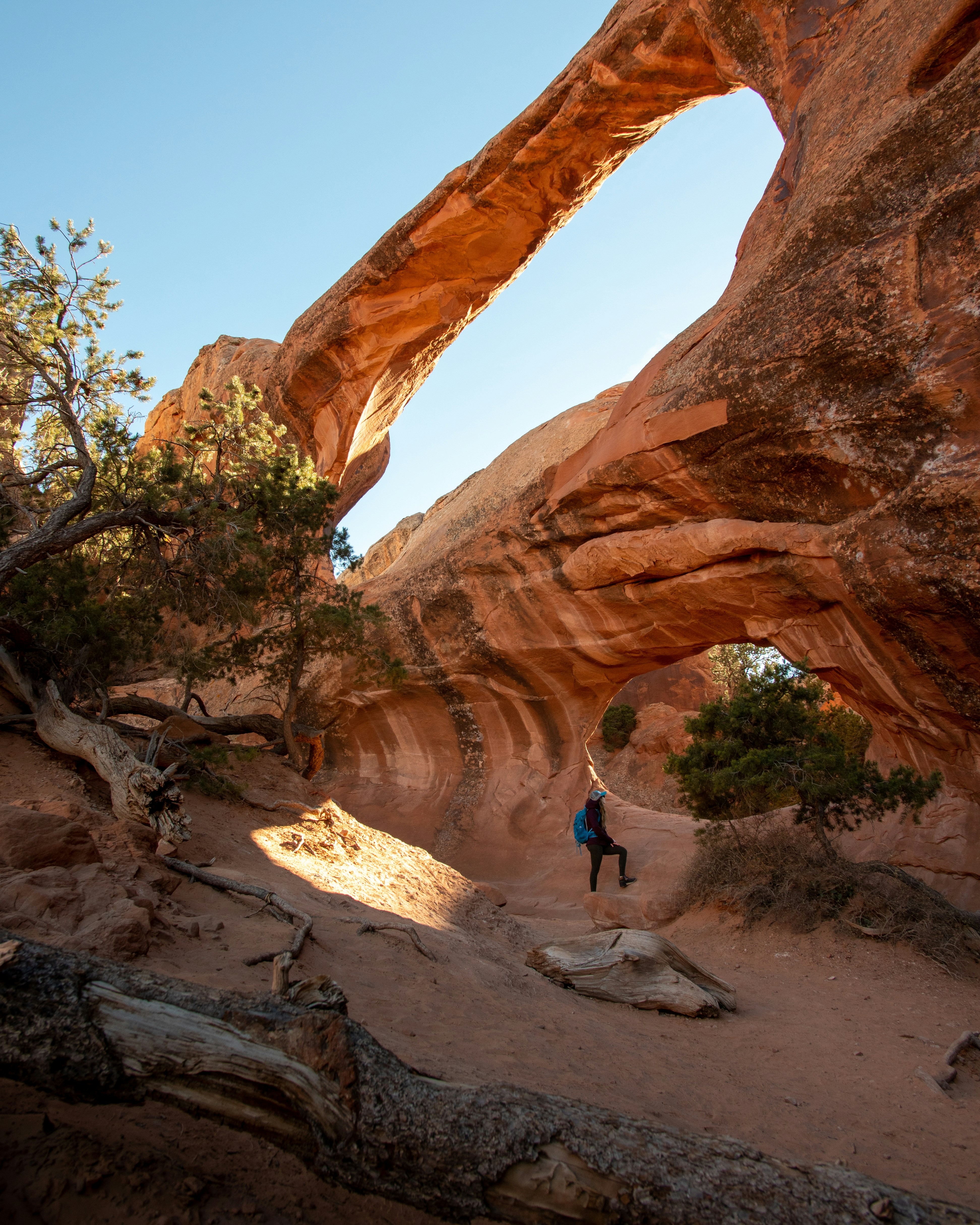 Person standing on rock formation during daytime photo – Free Massive ...