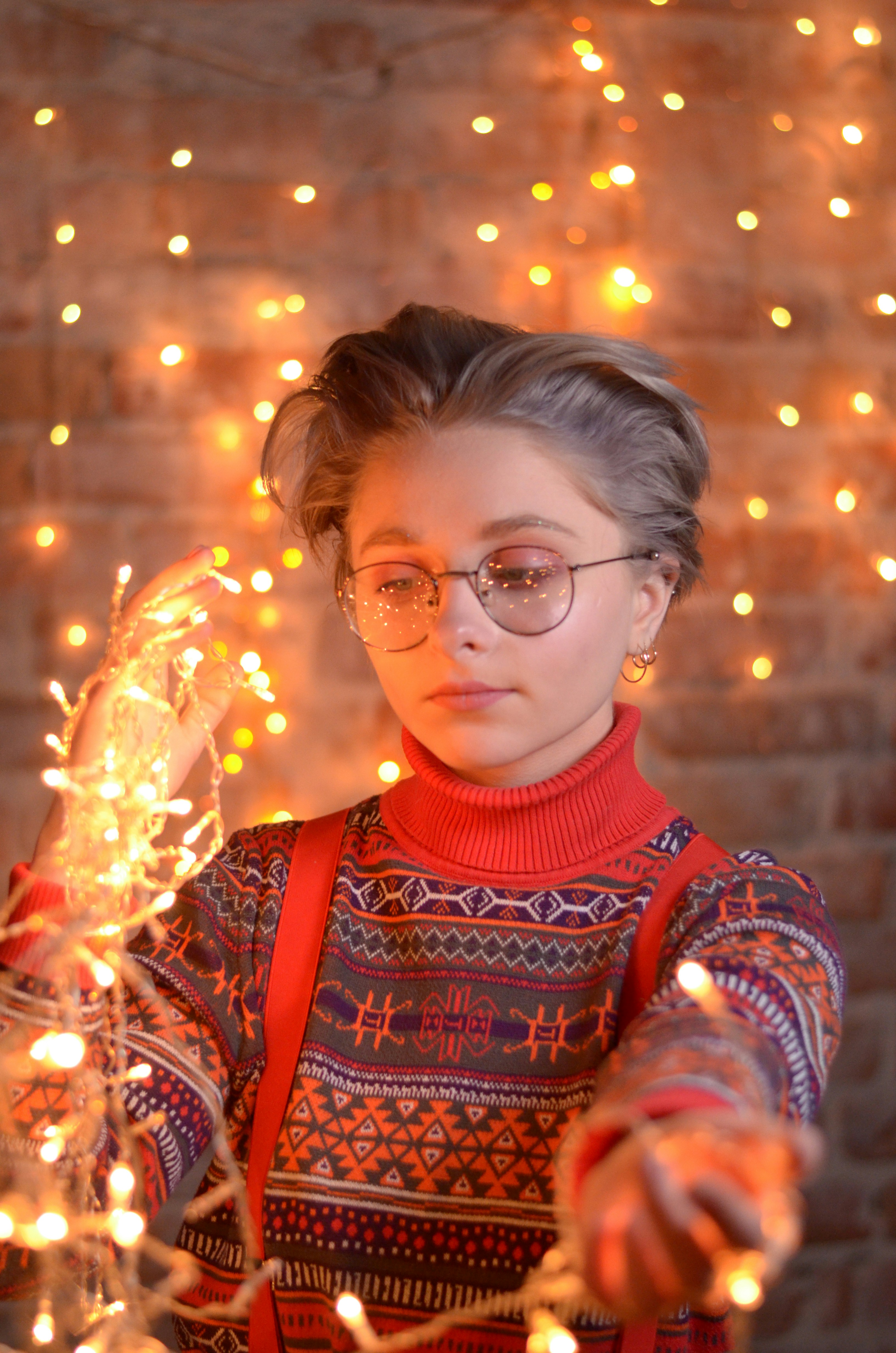 Warm Sparks: a Portrait of Focus and Firelight