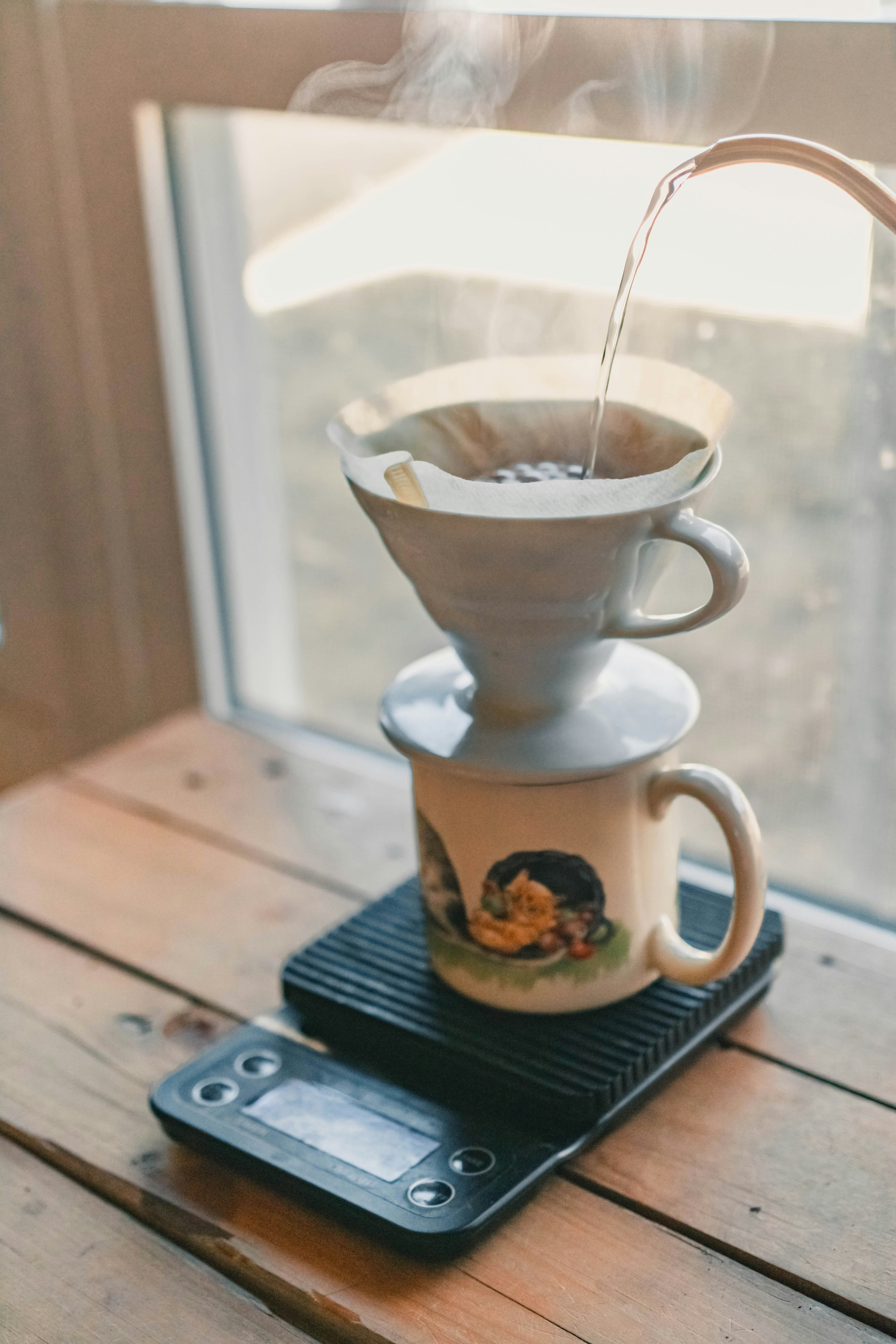 Person pouring clear liquid on ceramic teacup photo – Free Food Image ...