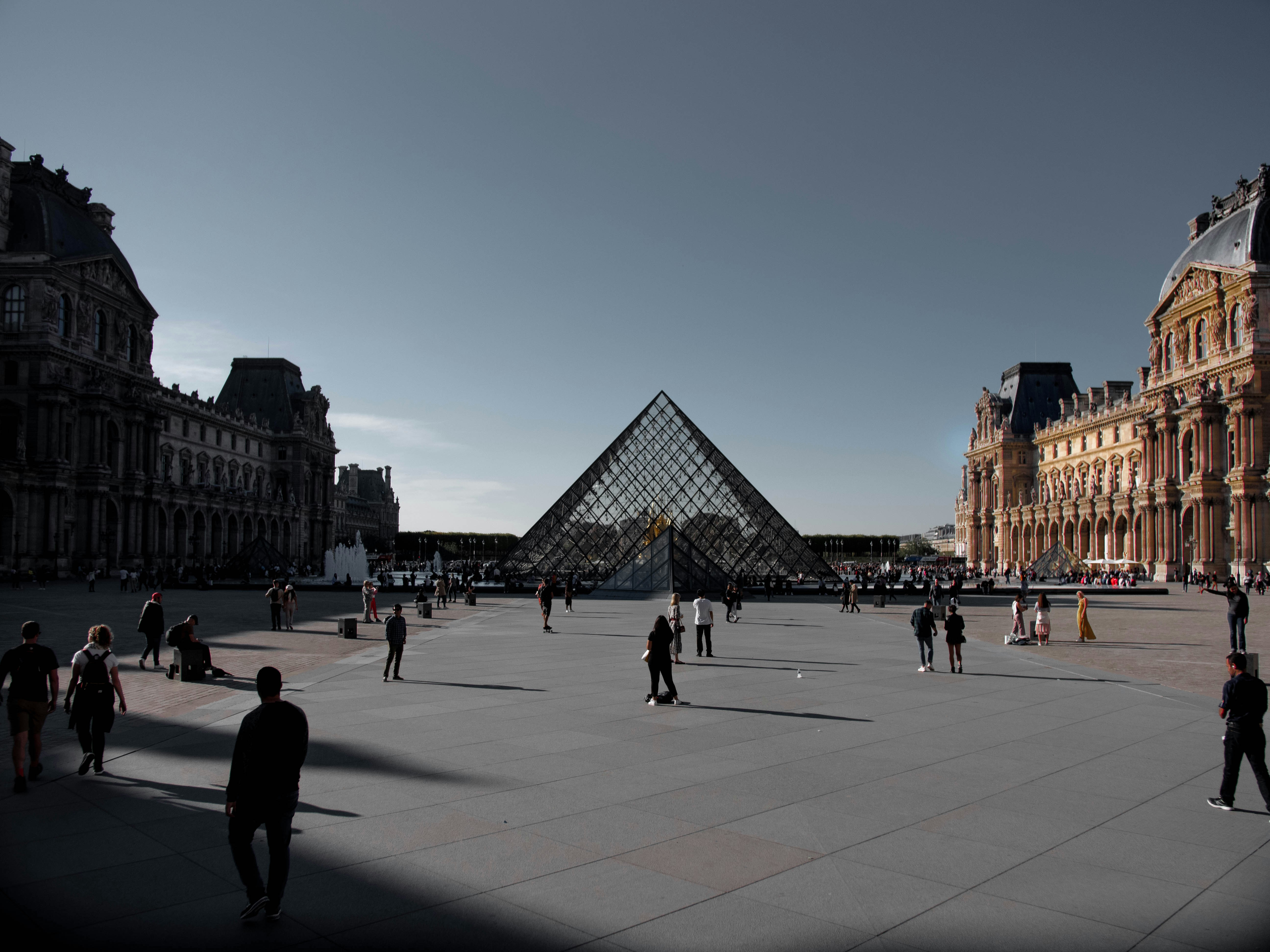 The Glass Pyramid: A Modern Marvel Amidst Historic Grandeur