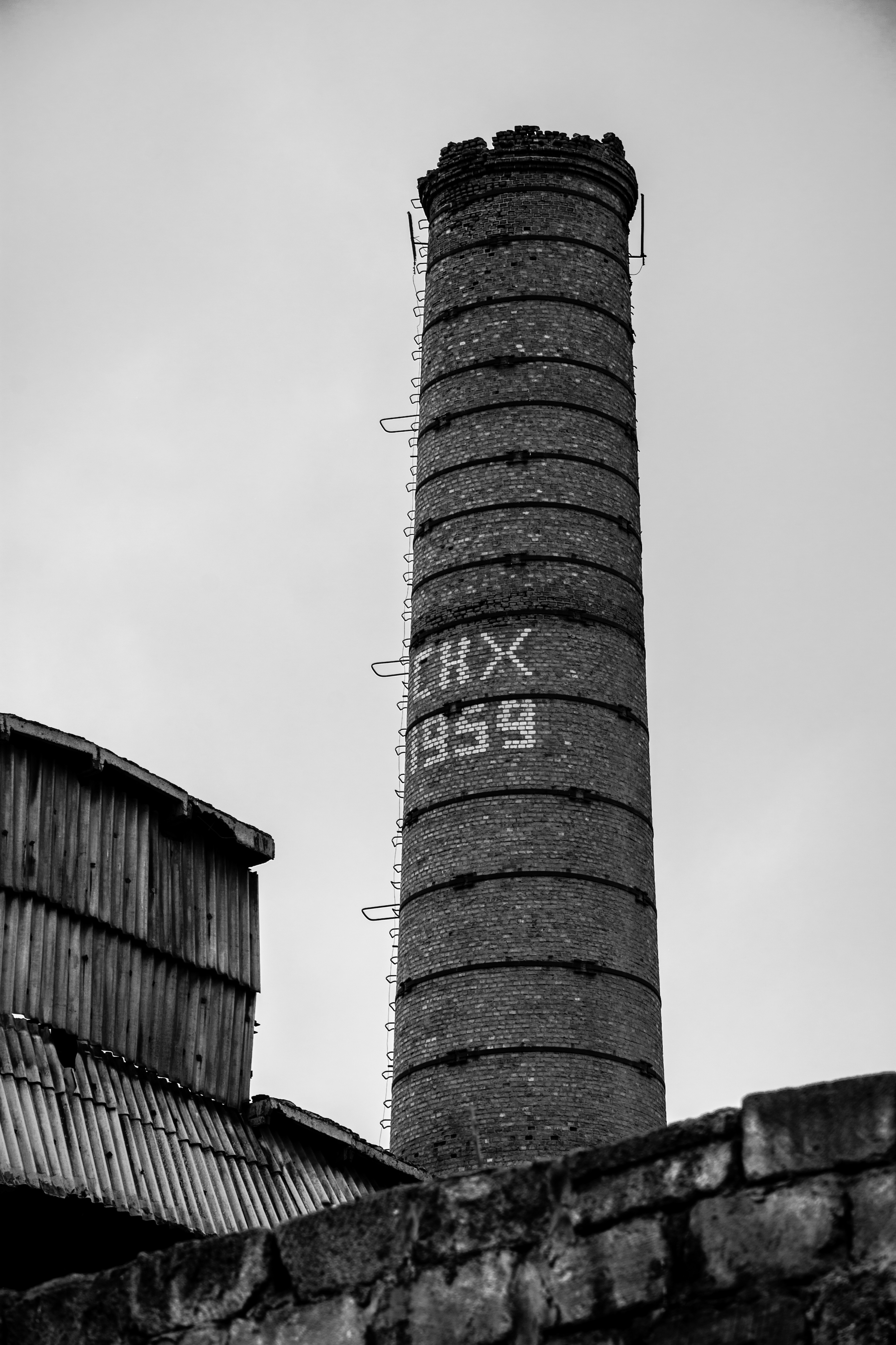 A photo from an old abandoned industrial part of the Baku, Azerbaijan.
