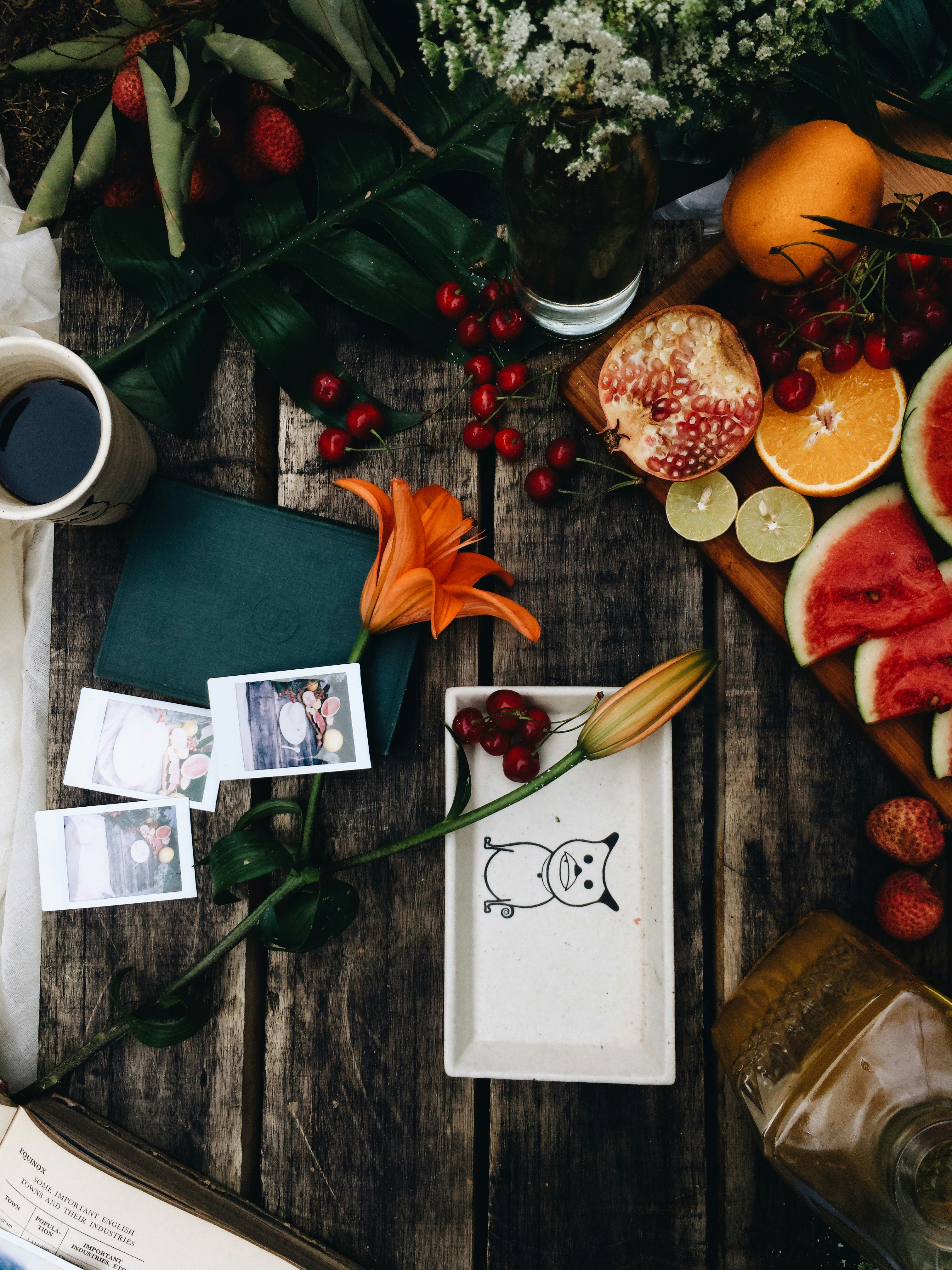 Autumn Feast on a Rustic Table