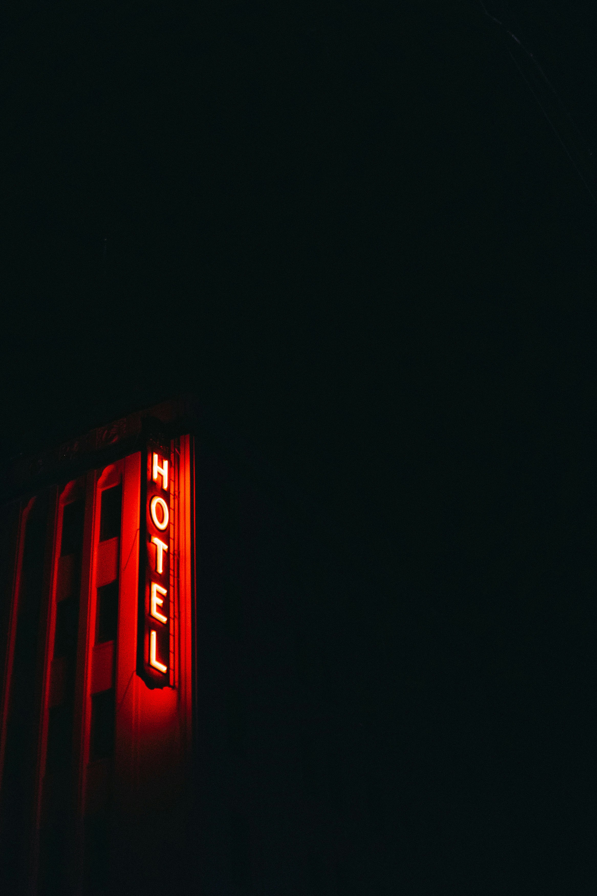 Red LED hotel signage photo – Free Red Image on Unsplash