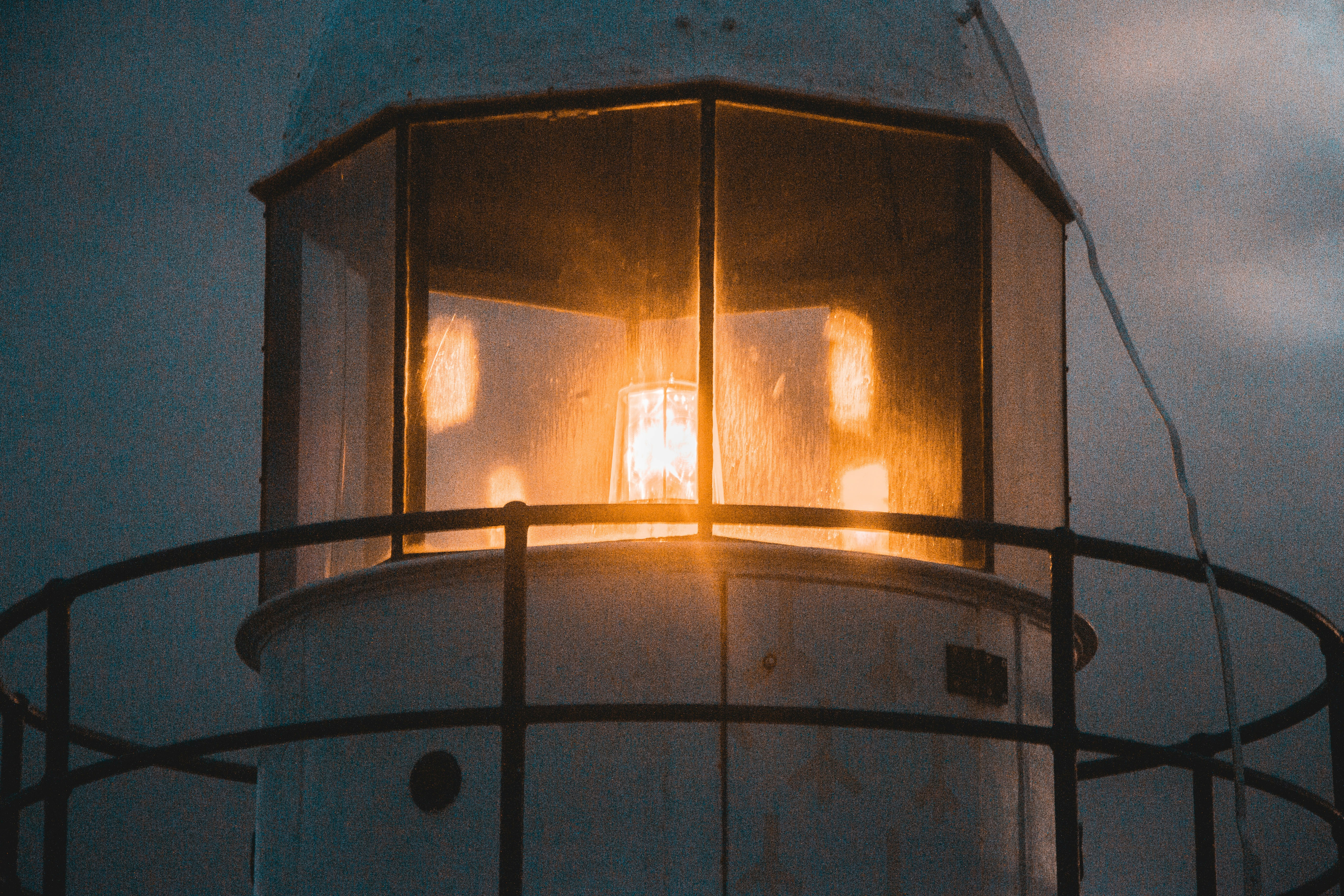 Lighted orange lighthouse photo – Free Fingal head lighthouse Image on ...