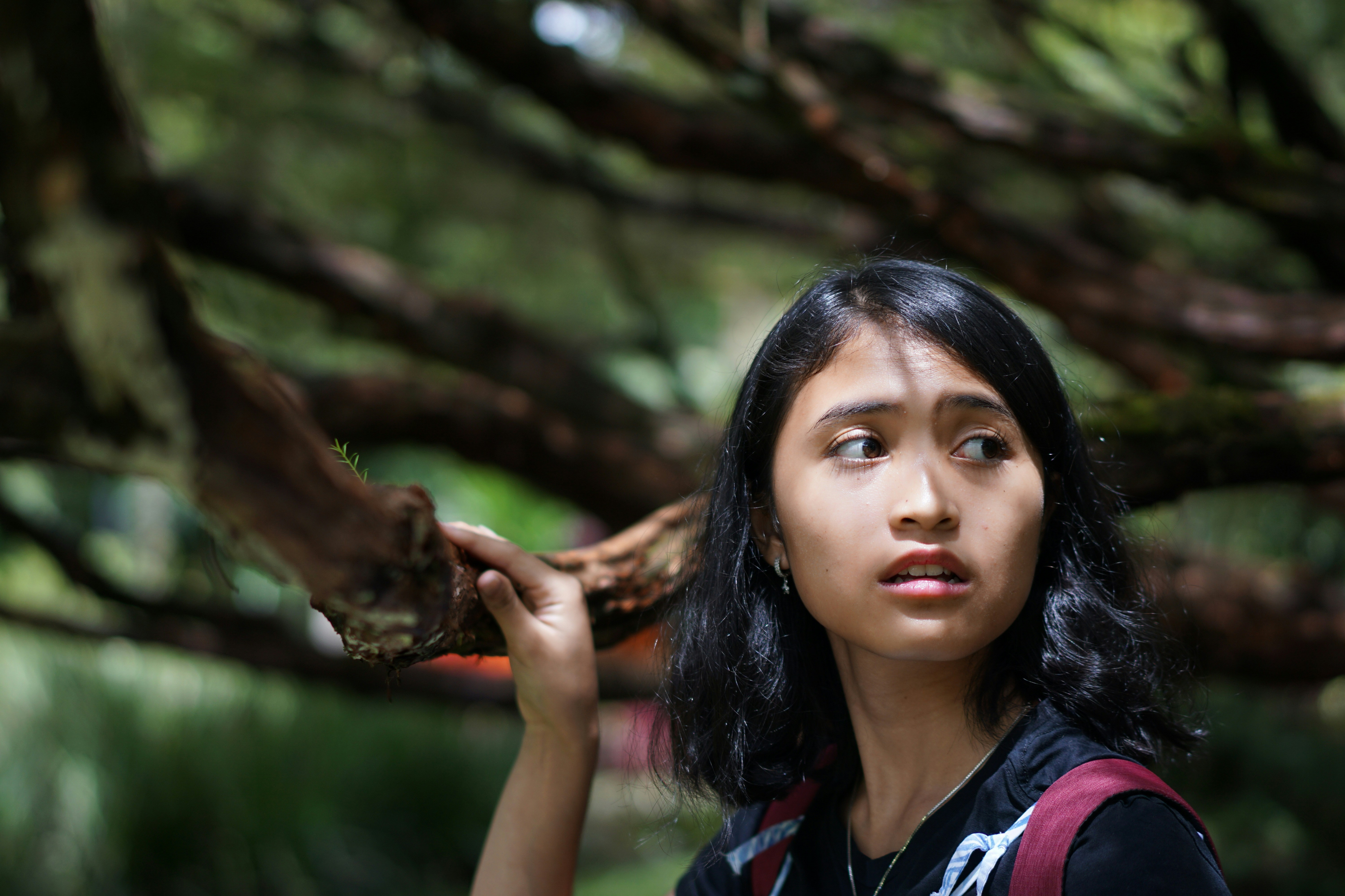 Under the Green Arch: A Quiet Portrait in the Forest