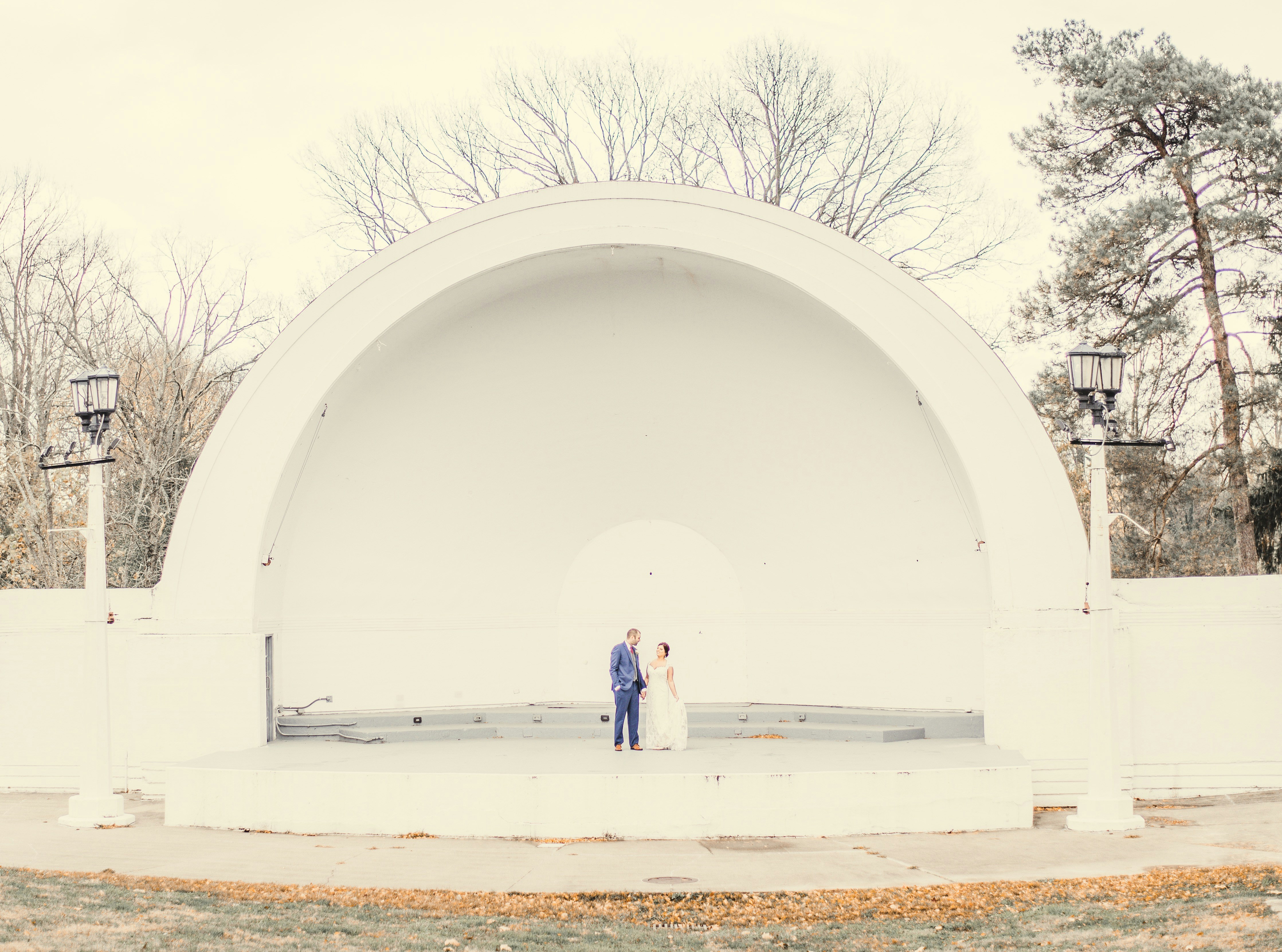 Under the White Arc: a Quiet Ceremony in the Park