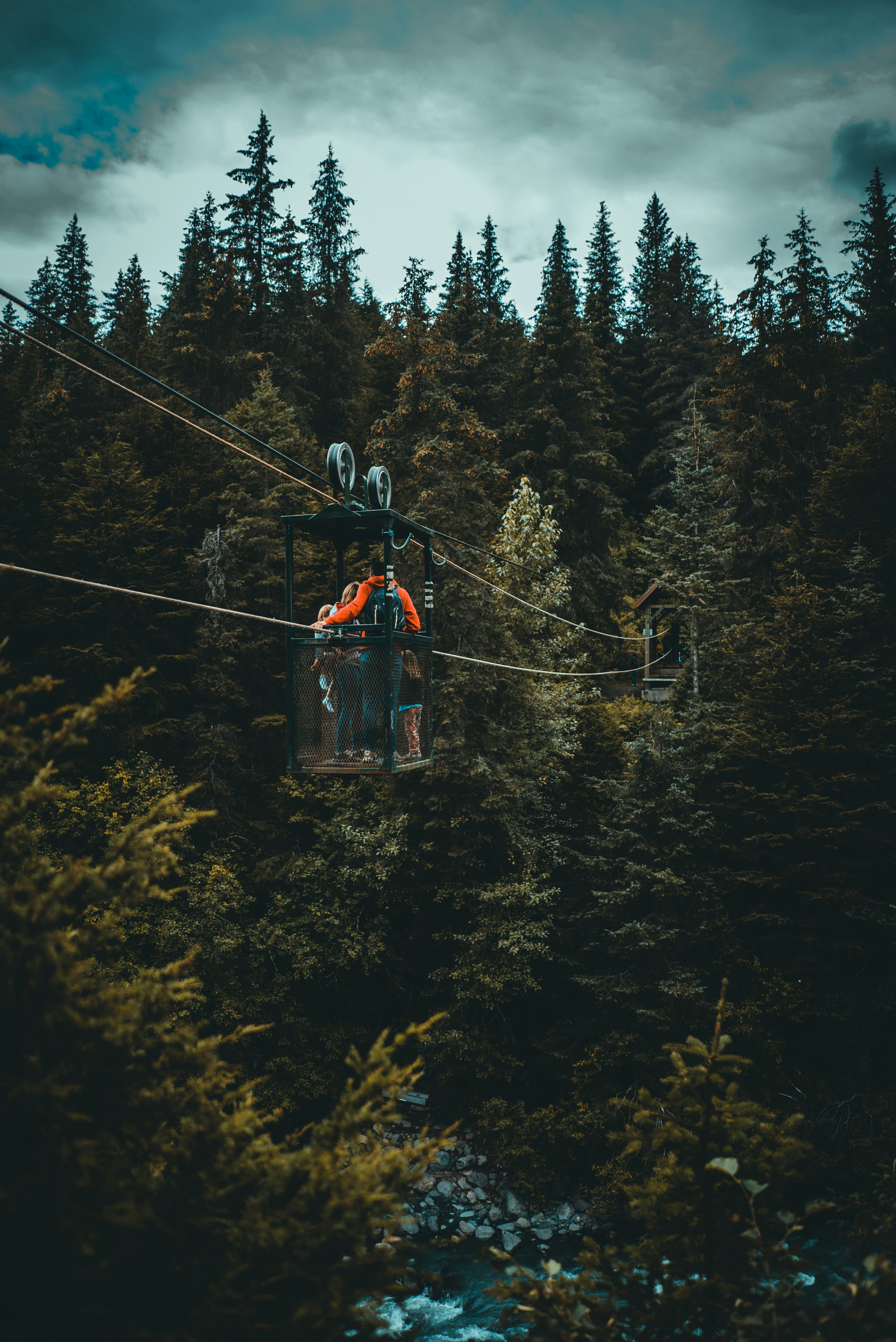person on zip l