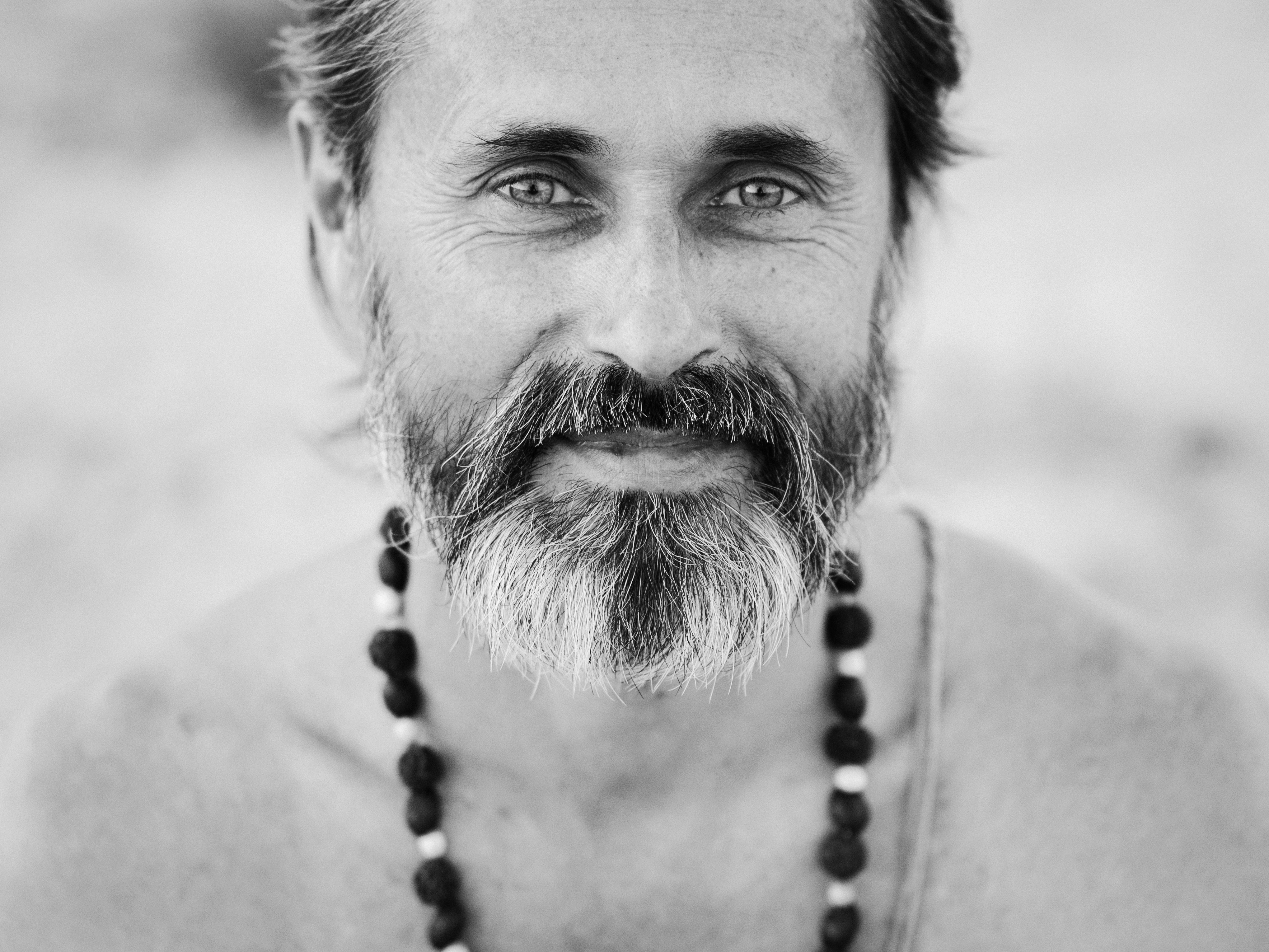 Gentle Gratitude: A Weathered Mentor's Quiet Gaze