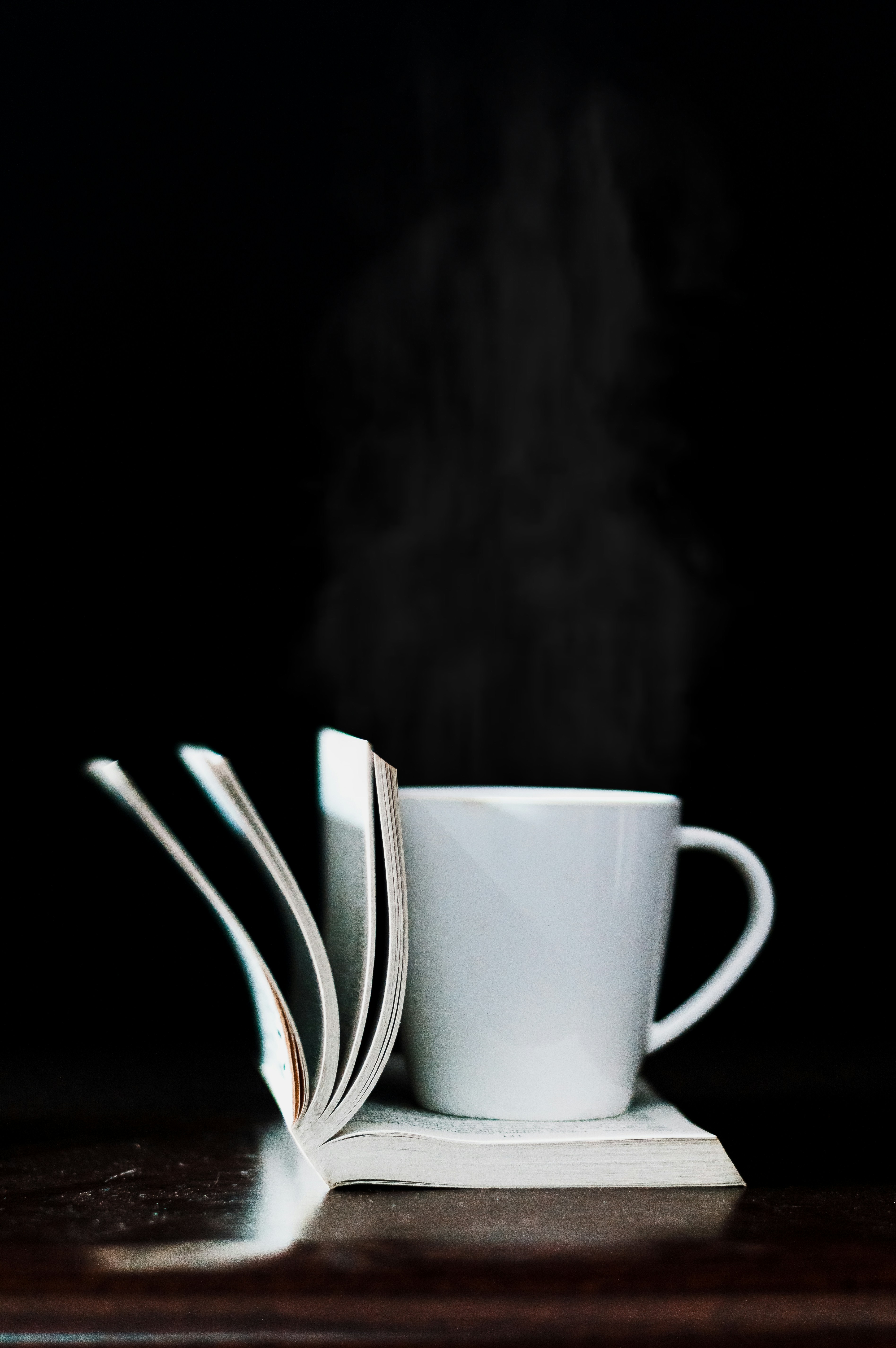 White ceramic mug on white book photo – Free Food and drink Image on ...
