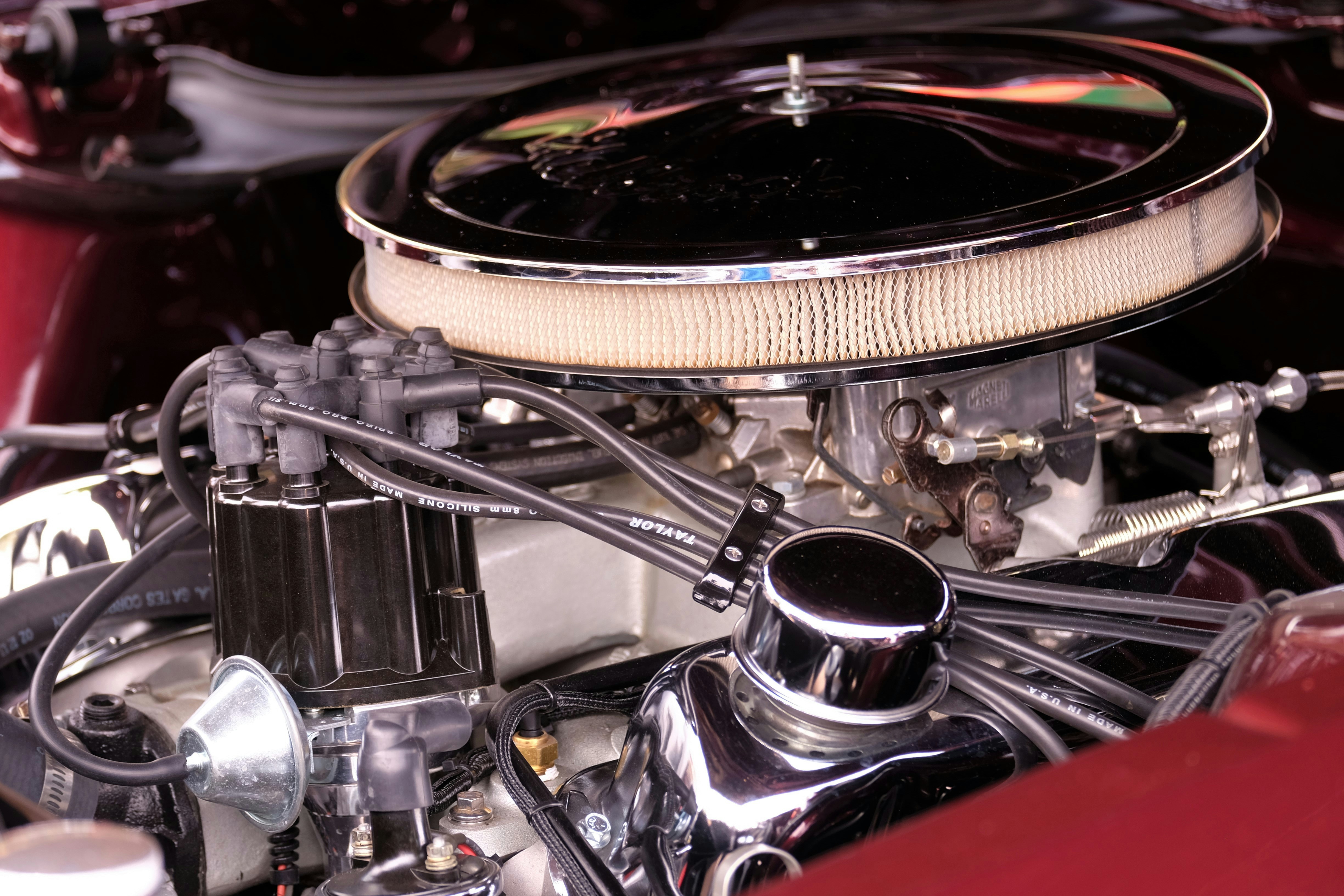 Close-up photo of vehicle engine bay photo – Free Count's kustom ford ...