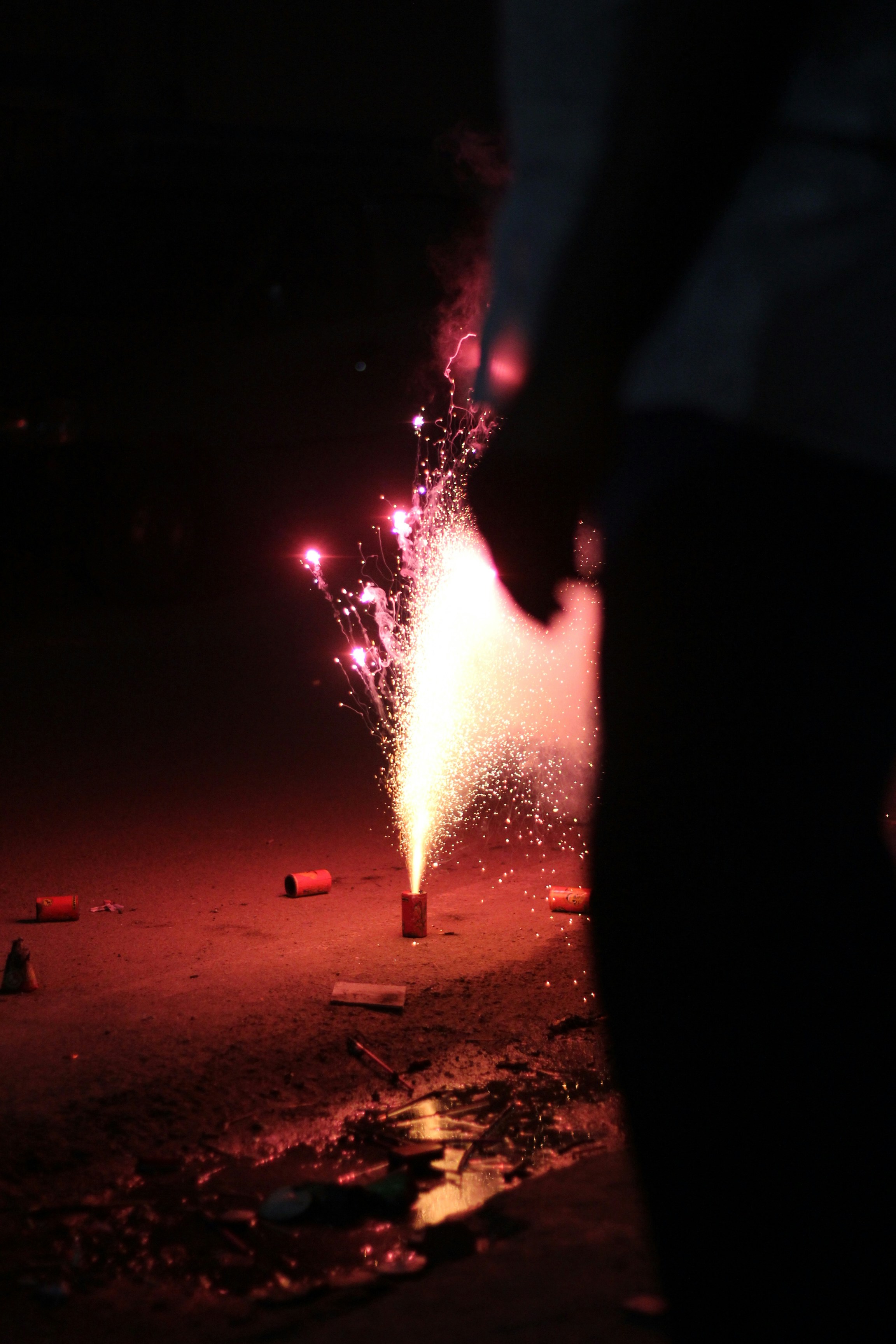Lit fireworks on ground photo – Free Night photography Image on Unsplash