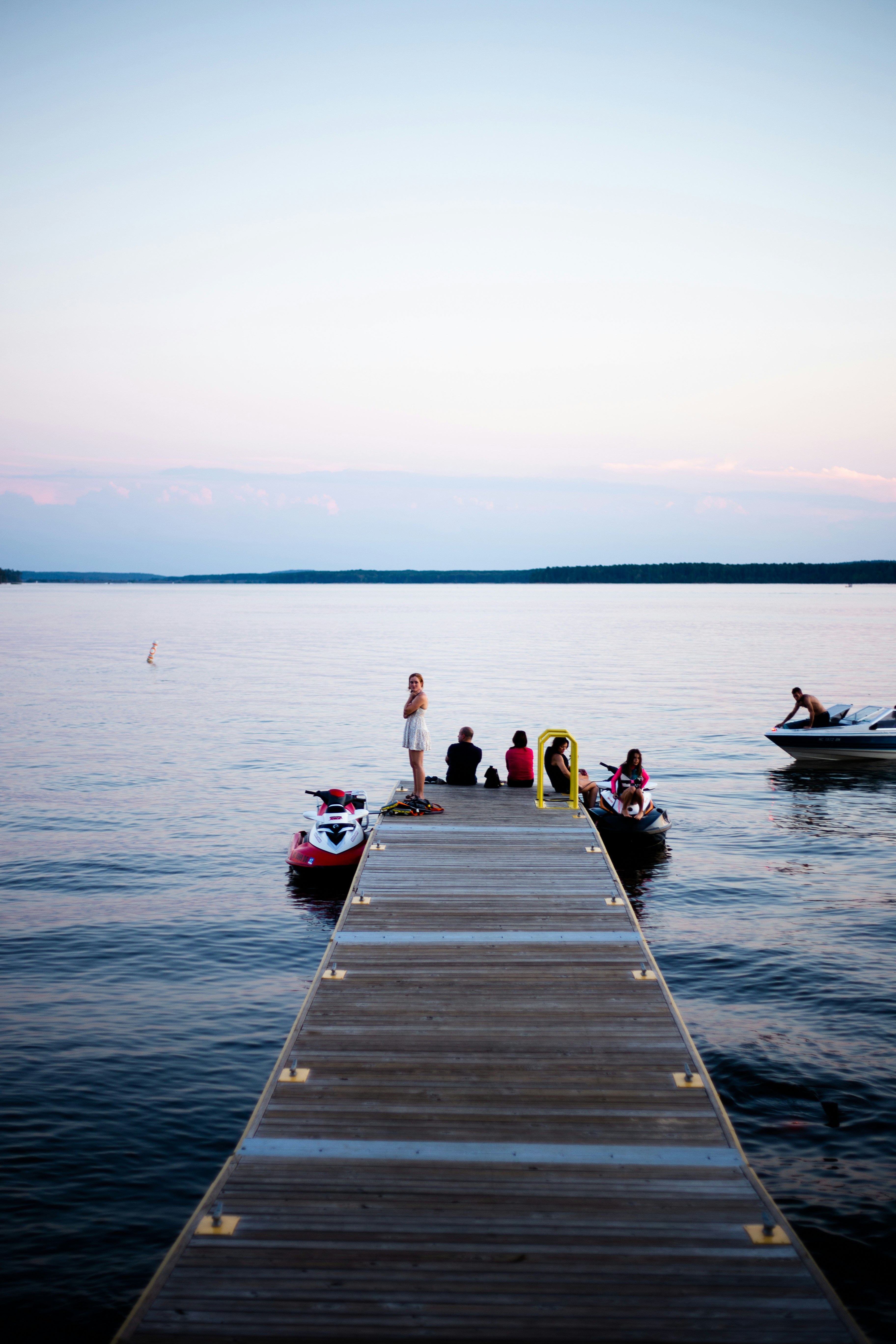 Twilight Convergence on a Quiet Pier